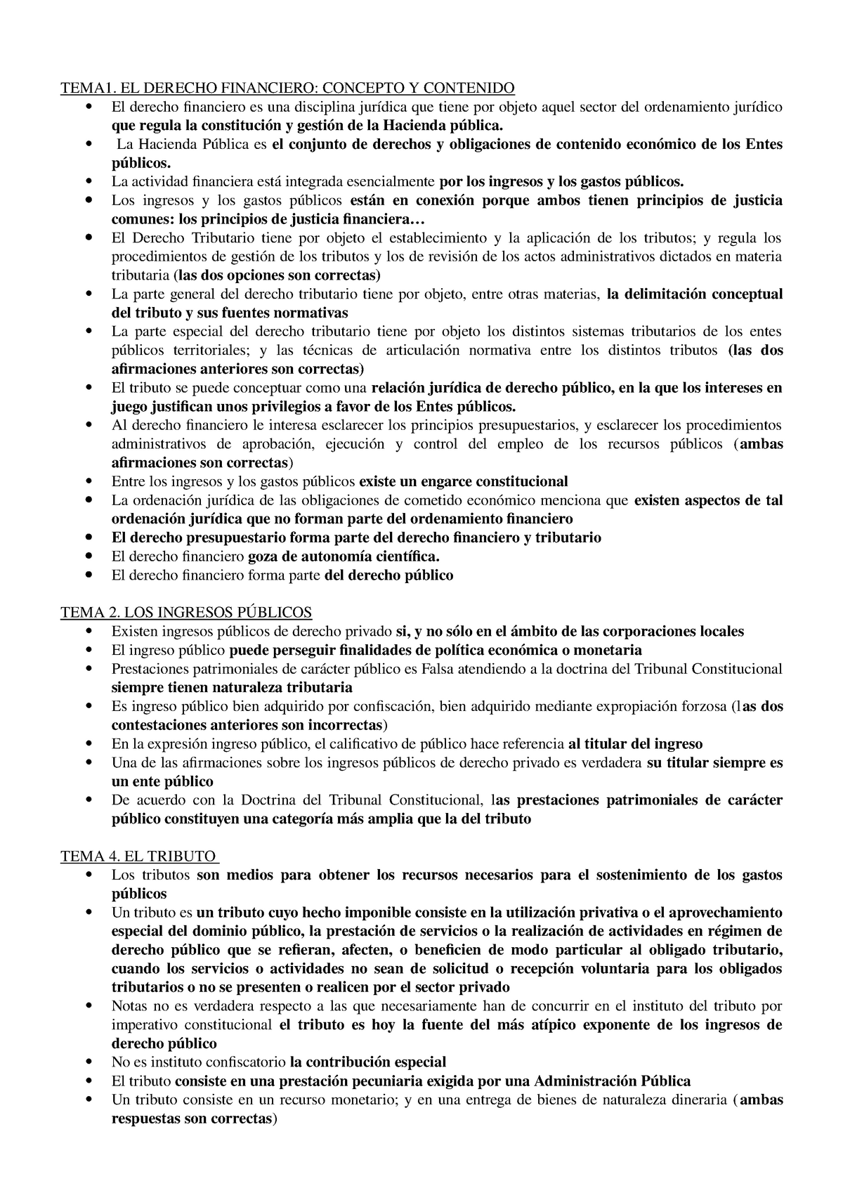 Derecho Financiero Y Tributario Ii Tema 1 Tema 2 Tema 3 Tema 4 Y