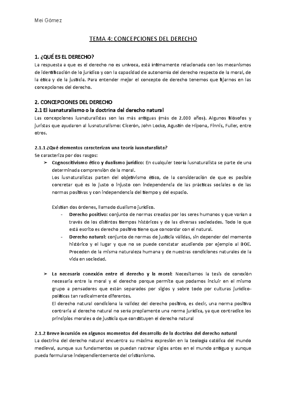 Tema 4 Teoria Del Dret Tema 4 Concepciones Del Derecho 1 ¿quÉ Es El