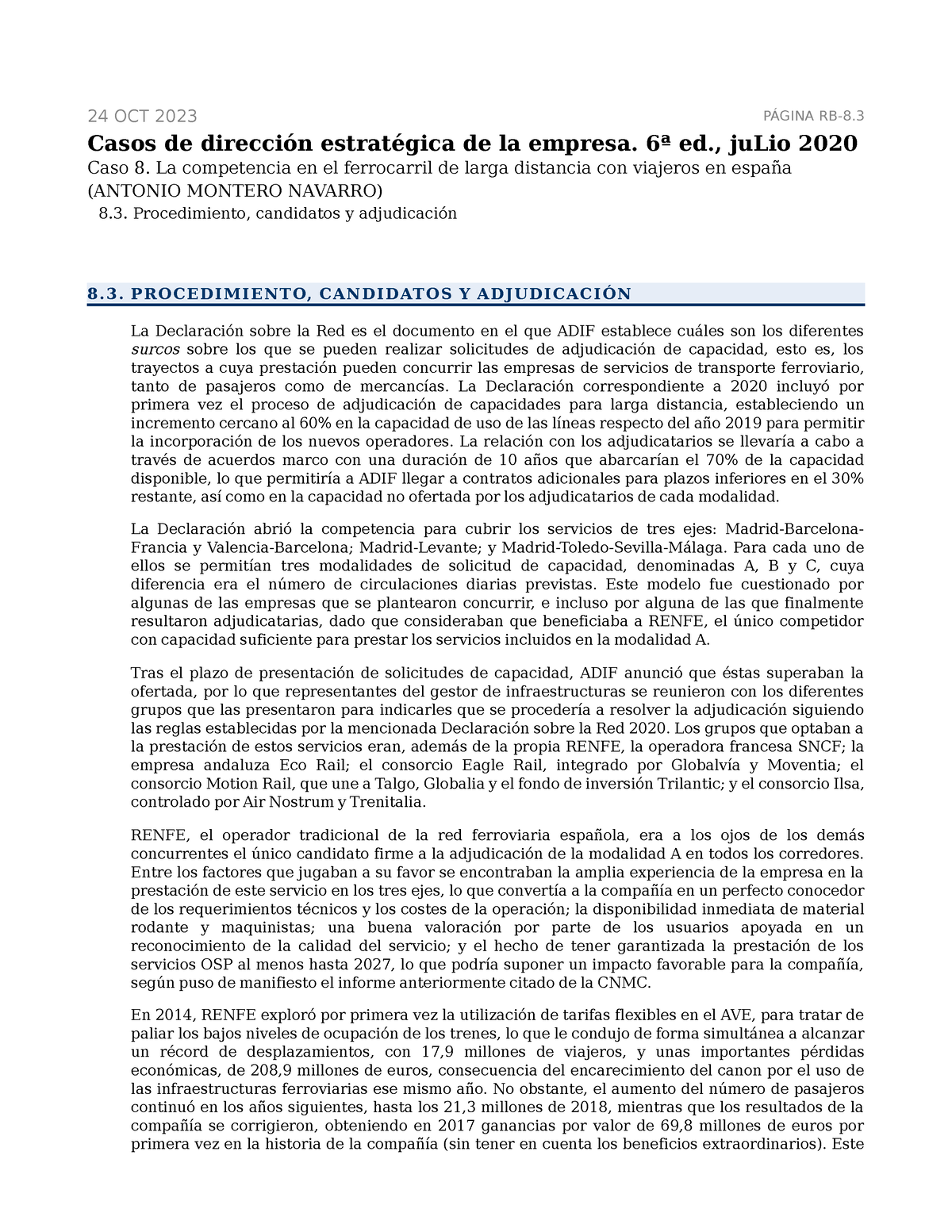 Caso 8 Parte 83 Del Caso 8 24 Oct 2023 PÁgina Rb 8 Casos De