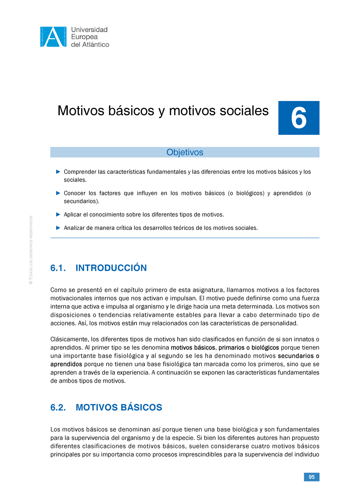 Motivos Básicos Y Motivos Sociales Psicología De La Motivación