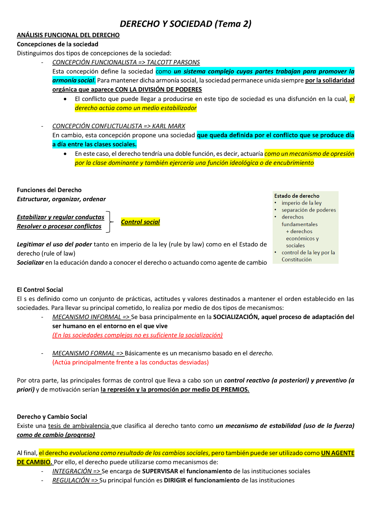 Tema 2 Teoría Del Derecho Derecho Y Sociedad Tema 2 AnÁlisis