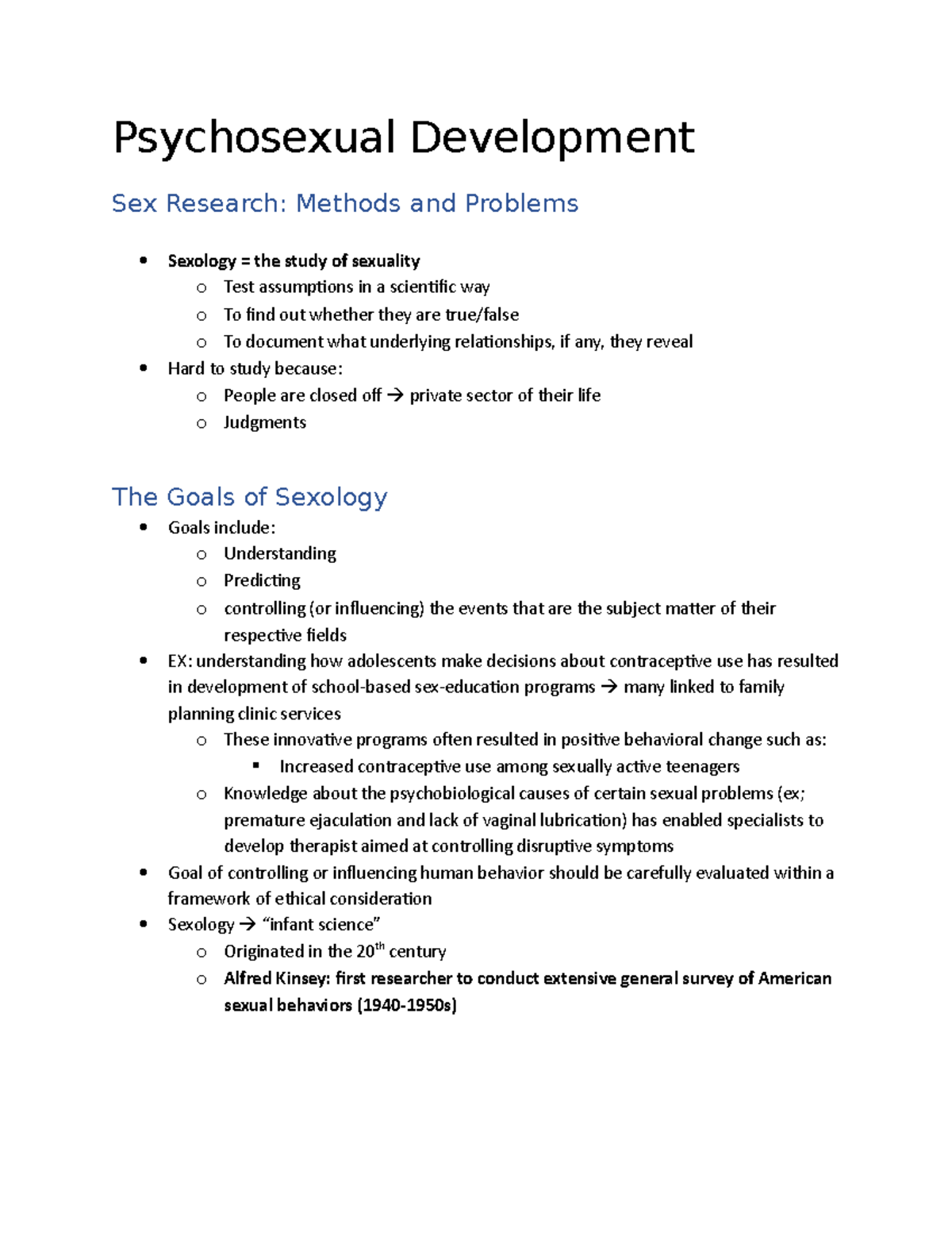 Chapter 2 Research Methods Psychosexual Development Sex Research