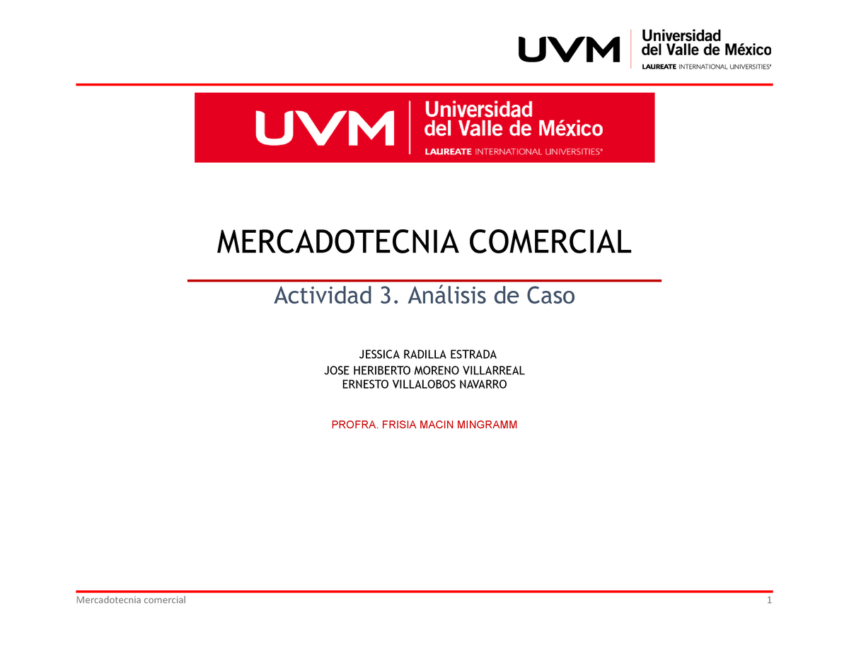 A3mercaomecial Actividad 3 Mercadotecnia Comercila Mercadotecnia