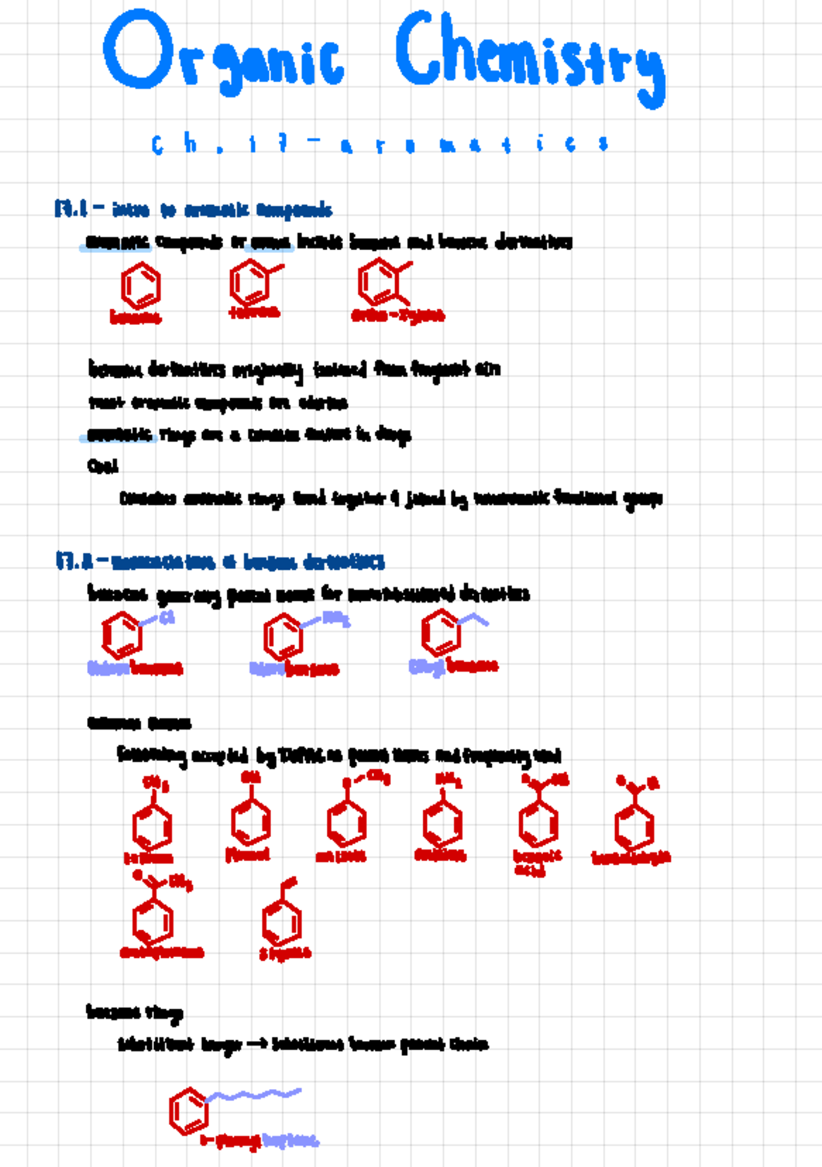 Ch 17 Aromatics Organic Chemistry C H I 7 A R O Ma T I C S 17