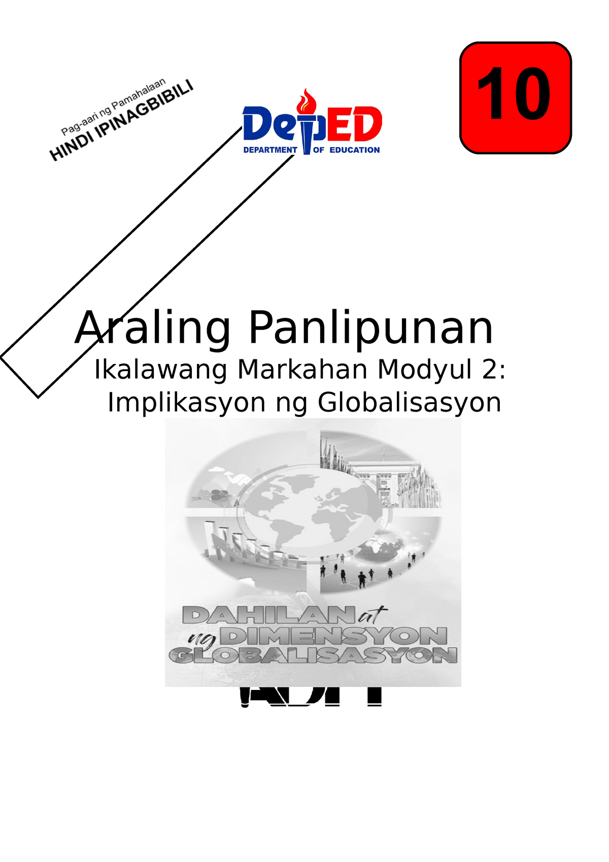 Ap10 Q2 Mod1 Globalisasyon Ver2 Araling Panlipunan Ik