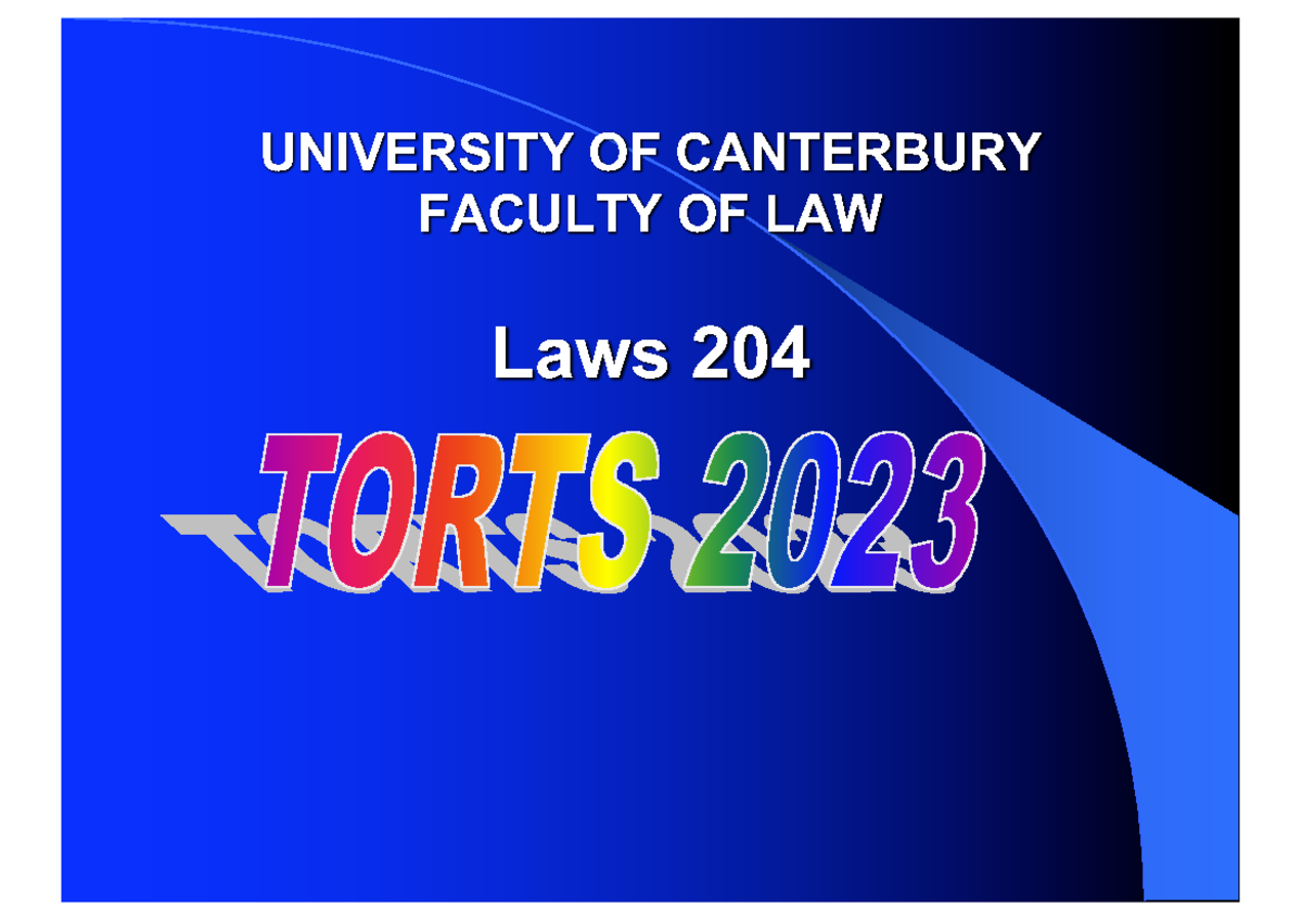 Privacylides Torts 2023 University Of Canterbury Faculty Of Law Laws