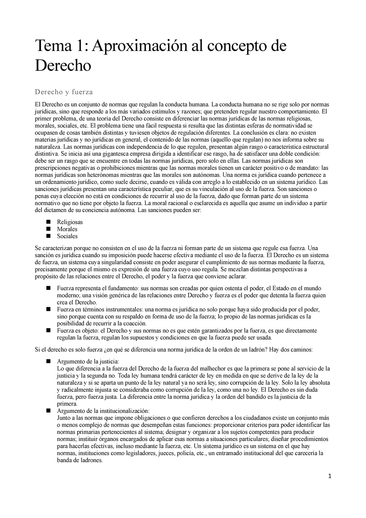 1º De Teoría Apuntes Primer Examen Tema 1 Aproximación Al Concepto