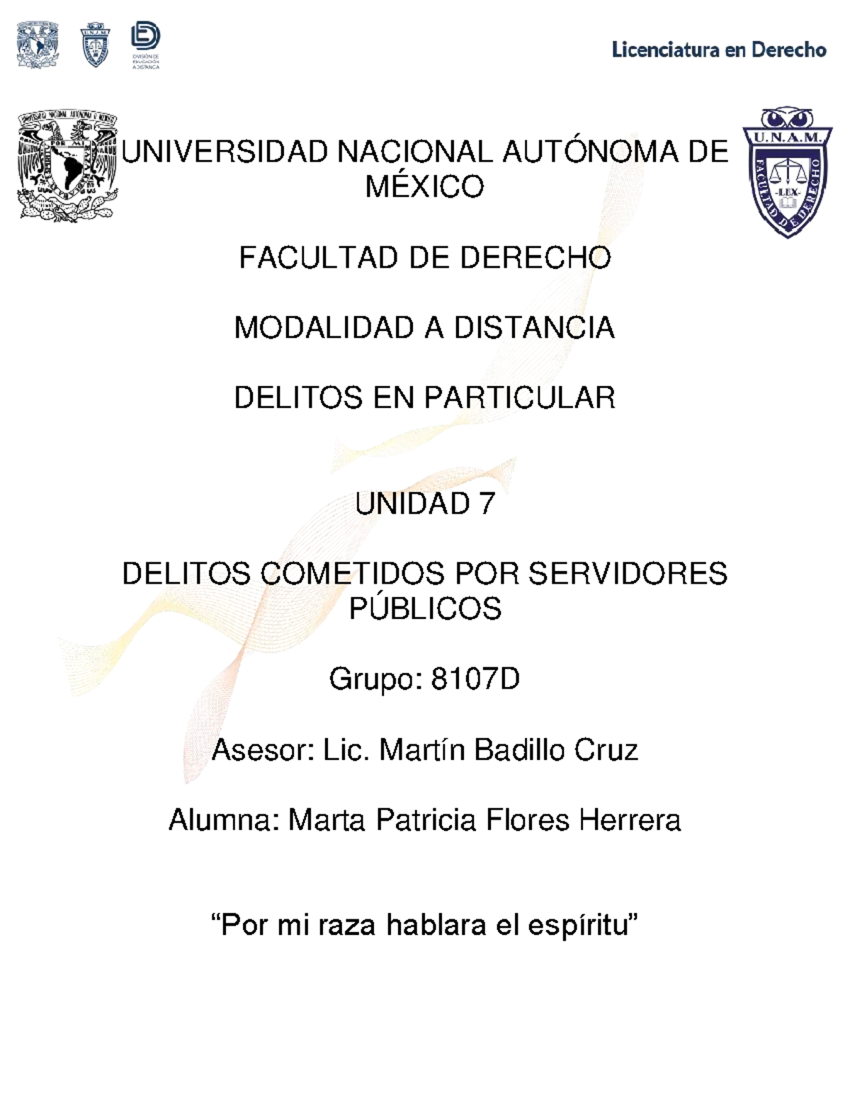 A2u7 Delitos En Particular Universidad Nacional AutÓnoma De MÉxico