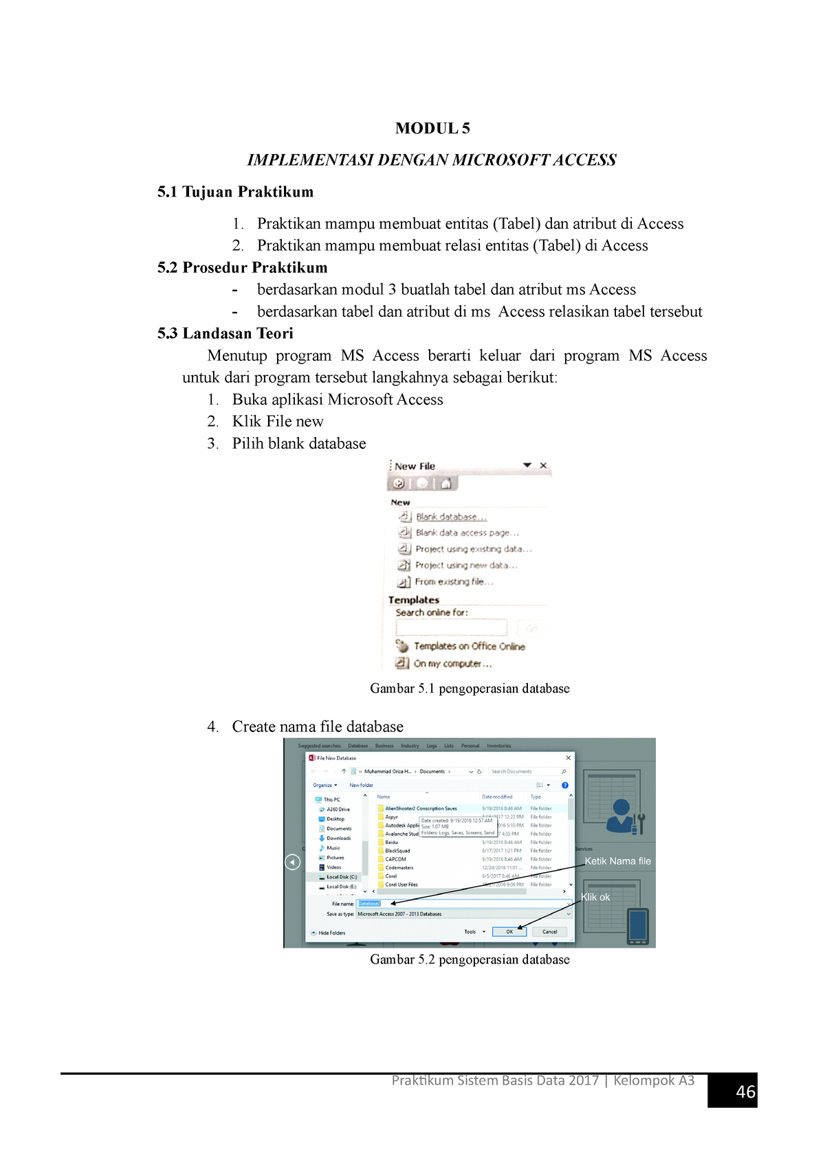 Praktikum Basis Data Modul 5 Fix Praktikum Sistem Basis Data 2017