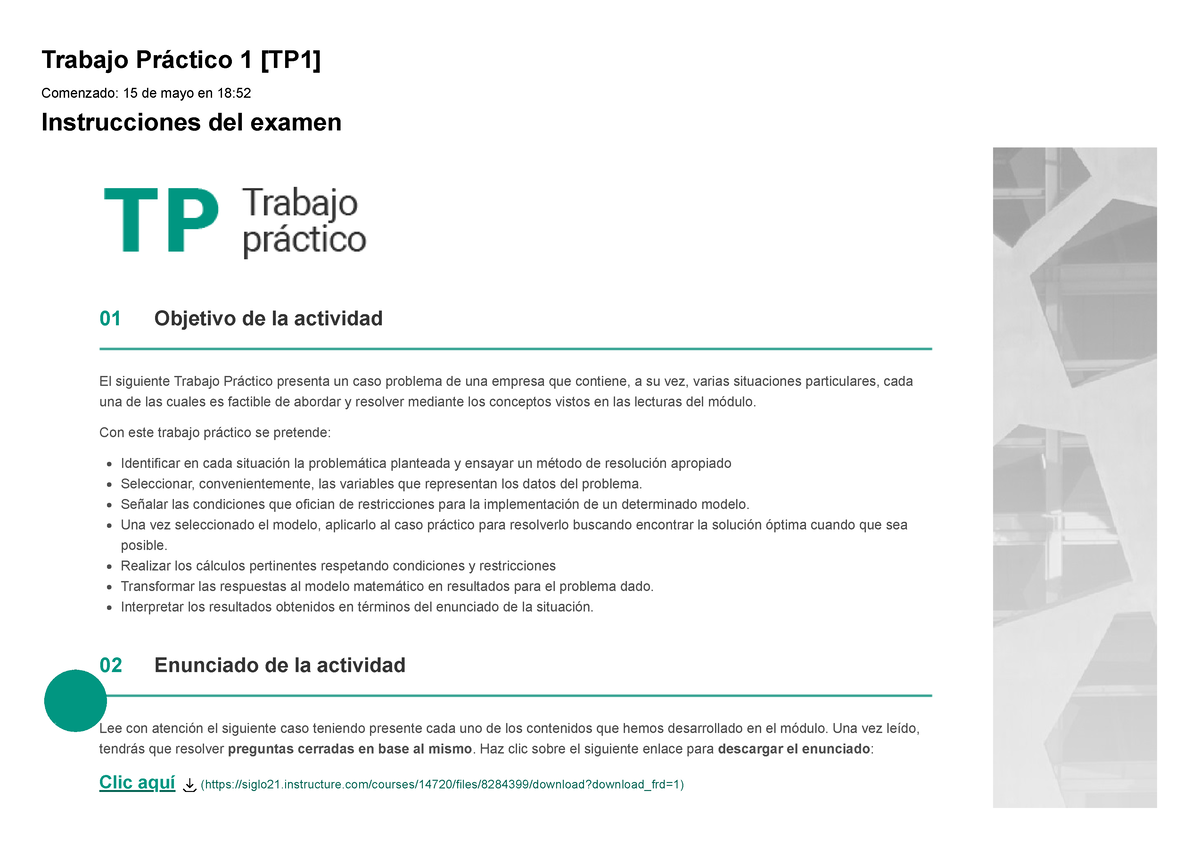 Tp1 Modelos Simulación Mate6 Mío 90 Trabajo Práctico 1 Tp1