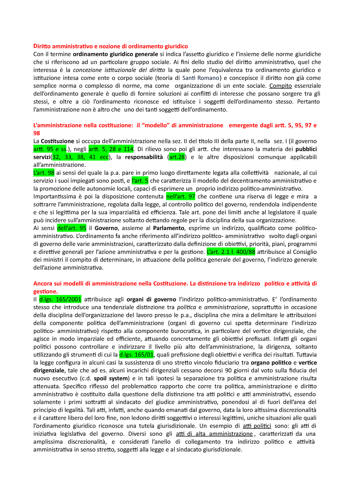 2 Ordgiur E Ammini Disciplina Cost Diritto Amministrativo E Nozione