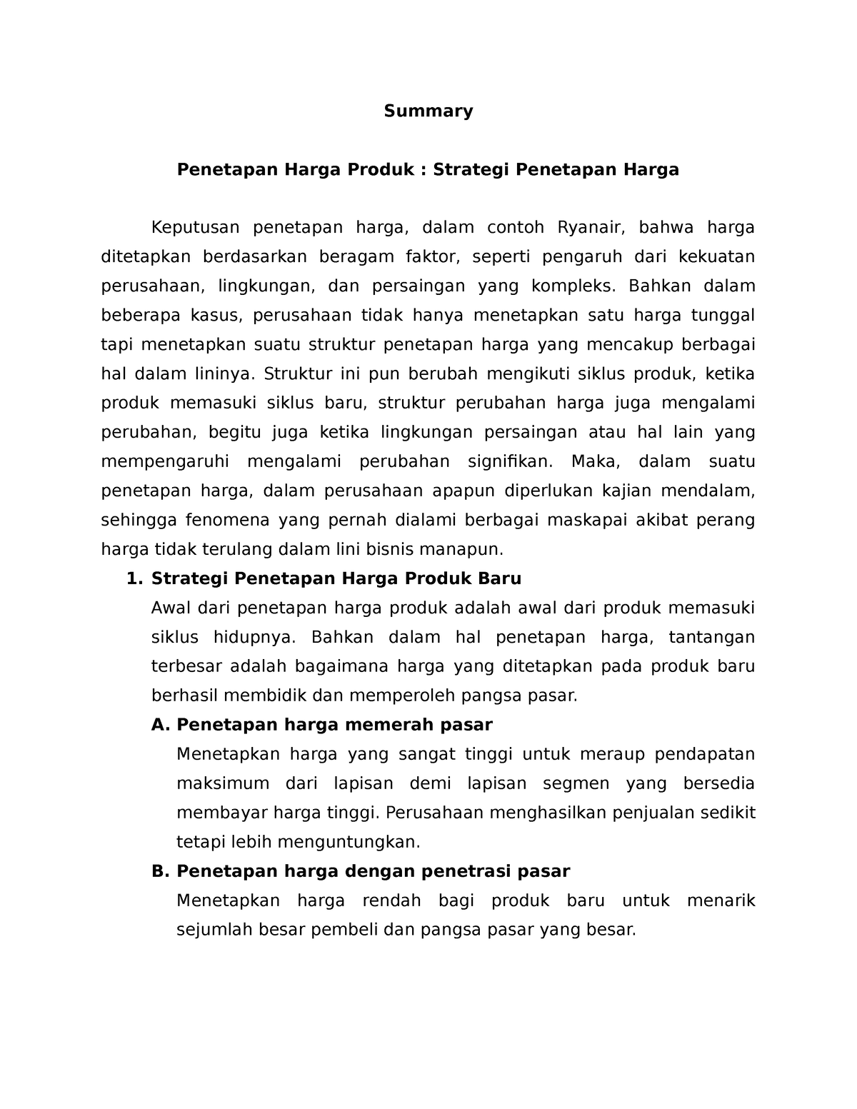 Mengenal Strategi Penetapan Harga Apa Itu Dan Jenis J