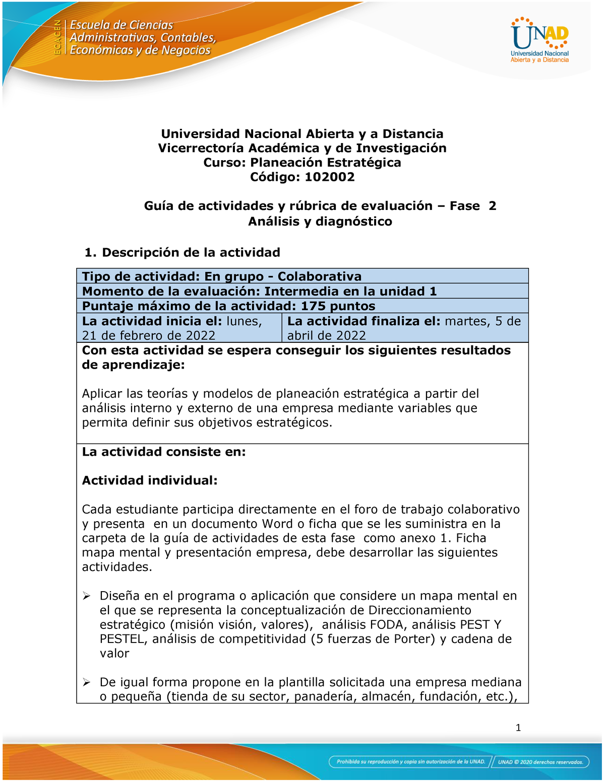 Guía De Actividades Y Rúbrica De Evaluación Unidad 1 Fase 2