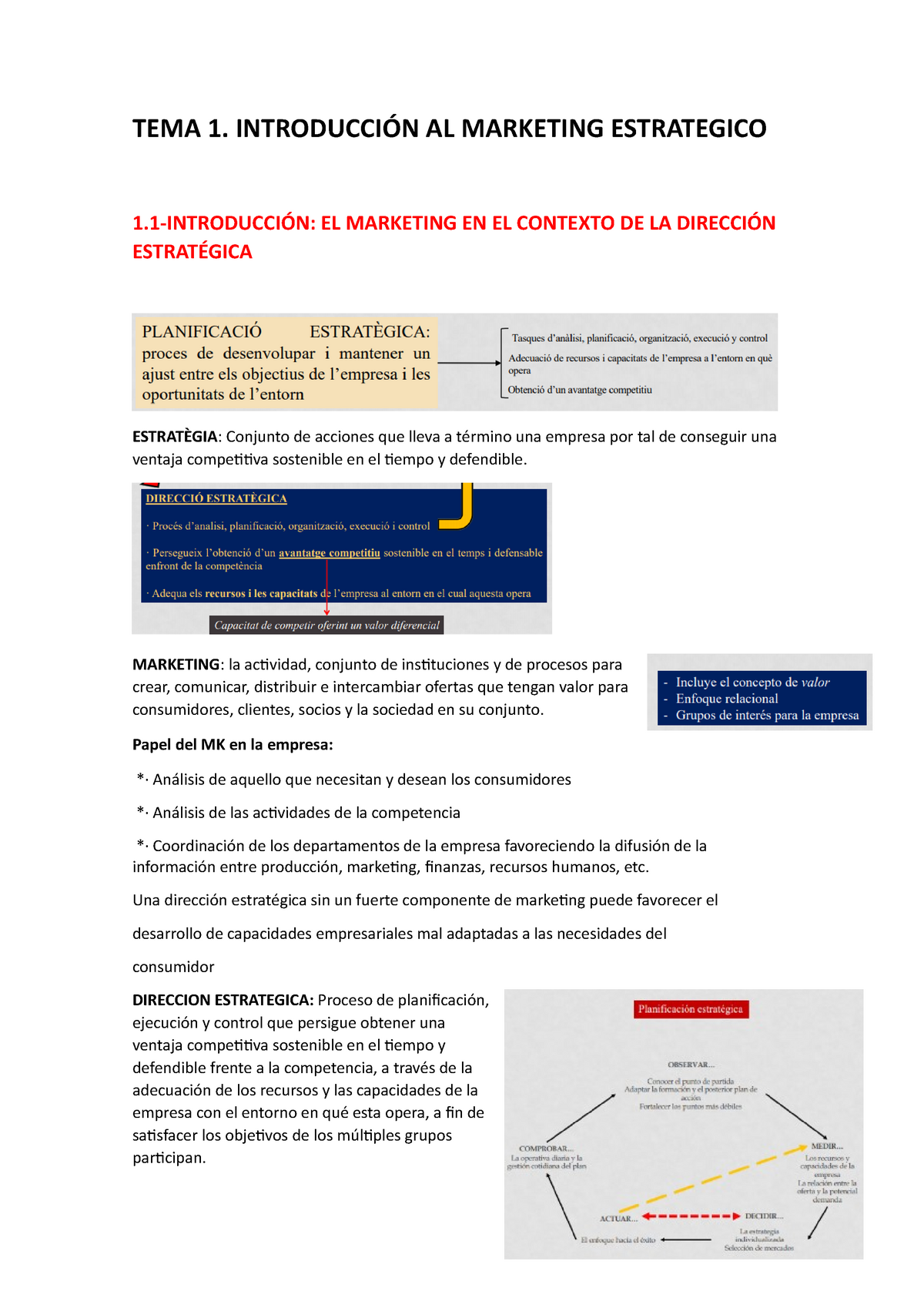 Tema 1 Apuntes 1 Tema 1 IntroducciÓn Al Marketing Estrategico 1