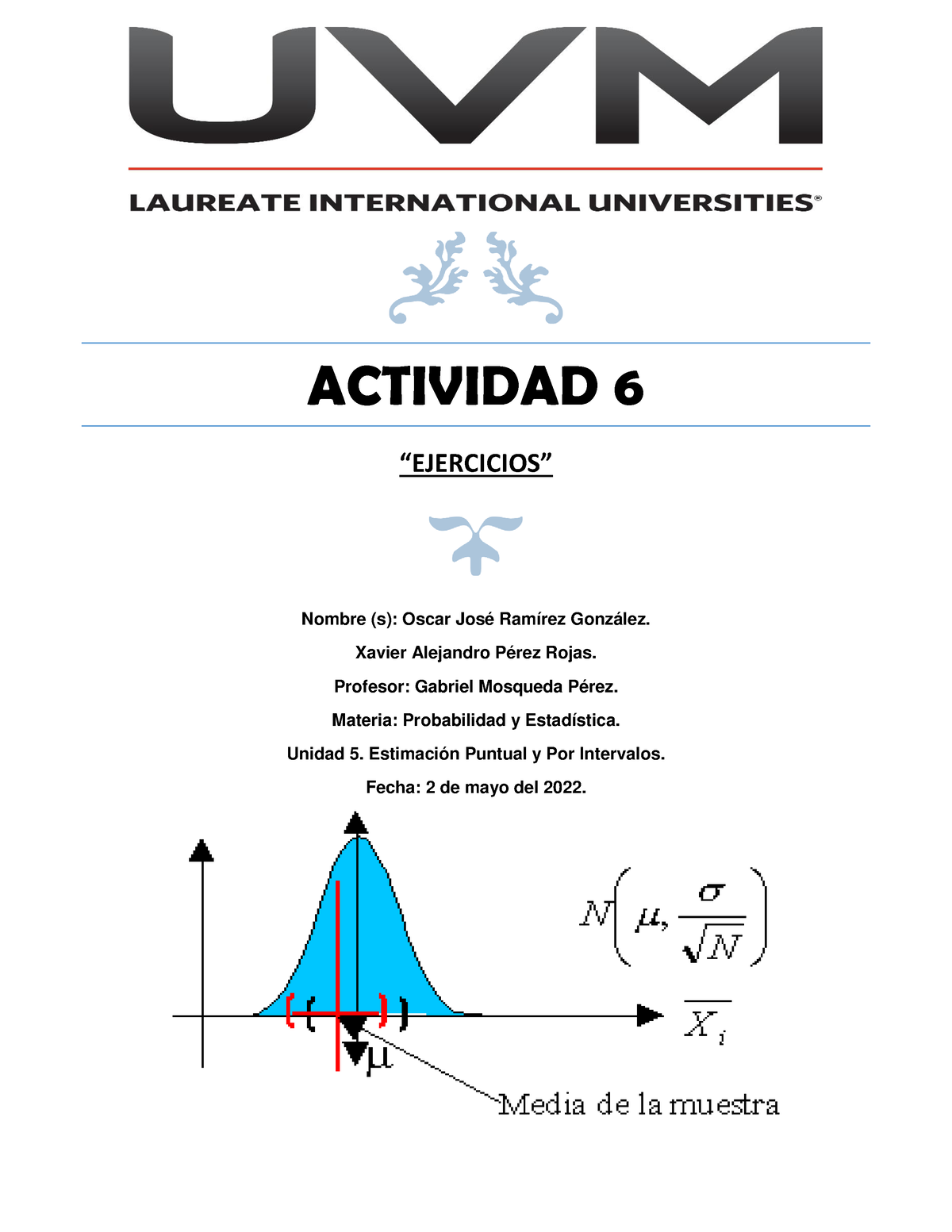 Act Diagrama De Flujo Eq Probabilidad Y Estad Stica Uvm Studocu My