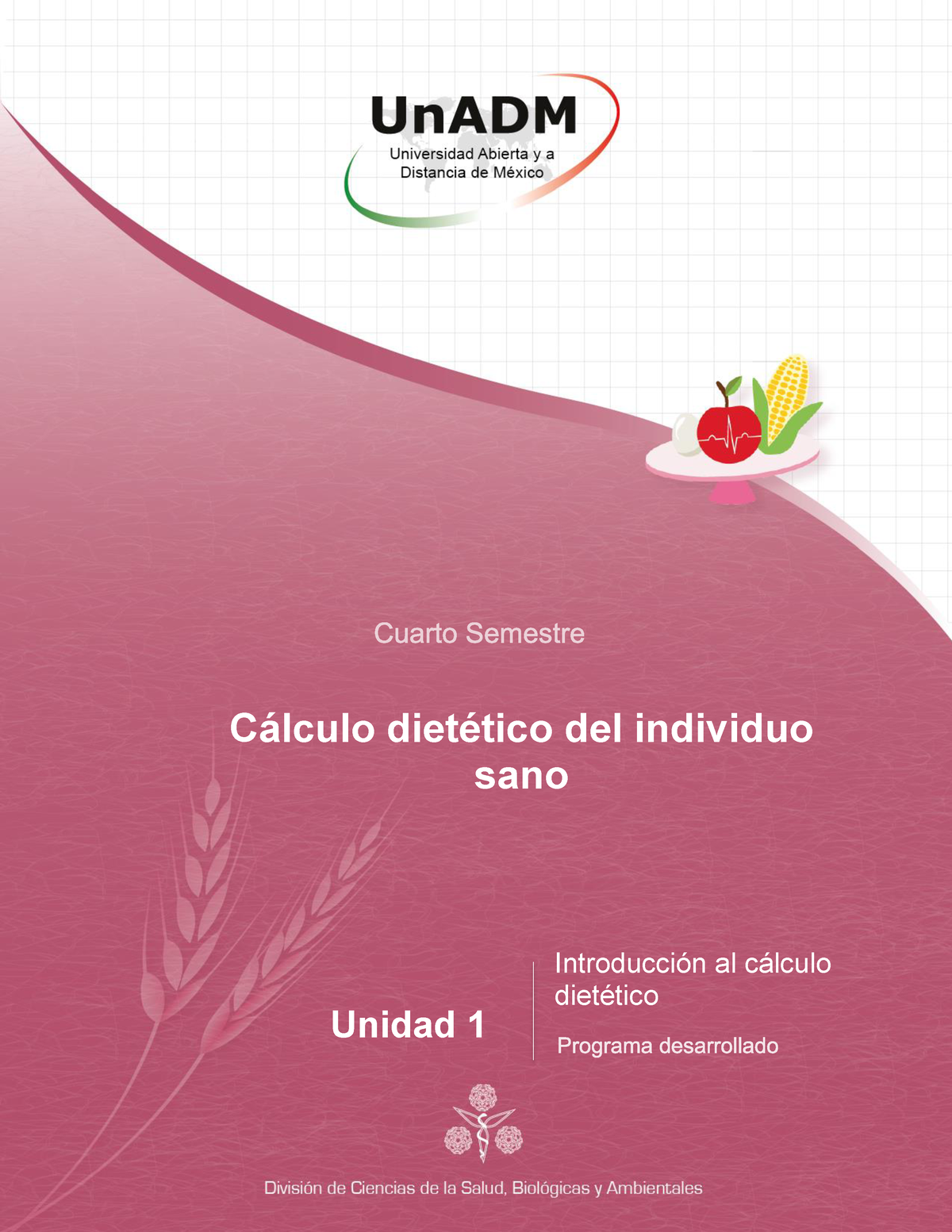 Cálculo Dietético Del Individuo Sano Unidad 1 Cálculo Dietético Del