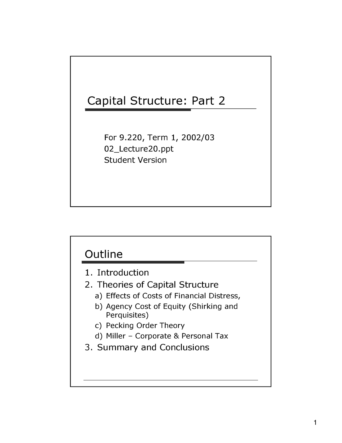 02 Lecture 20 This Is A Capital Structure Ppt Of Corporate Finance