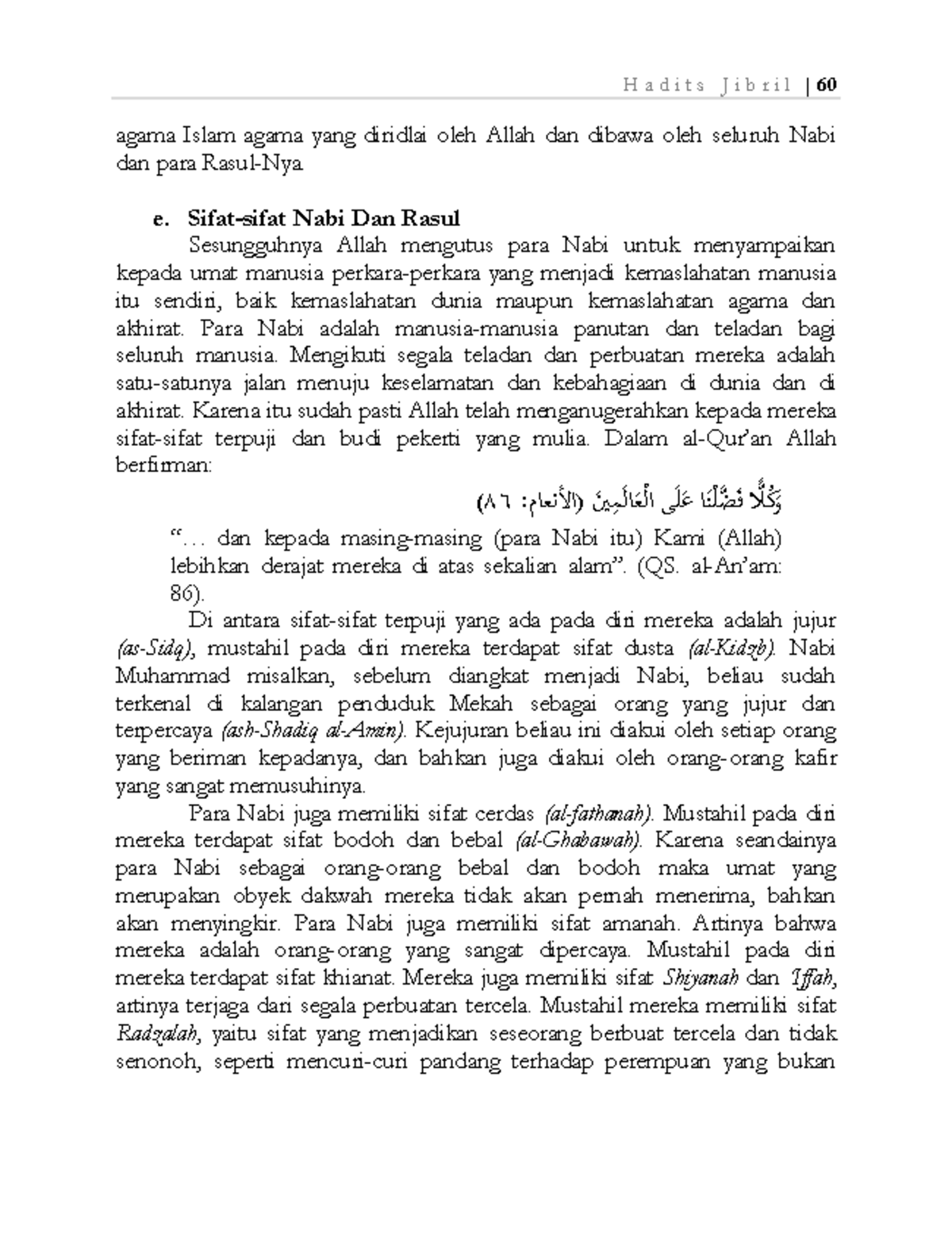 Tugas Agama Hadist Jibril 72 H A D I T S J I B R I L 60 Agama Islam