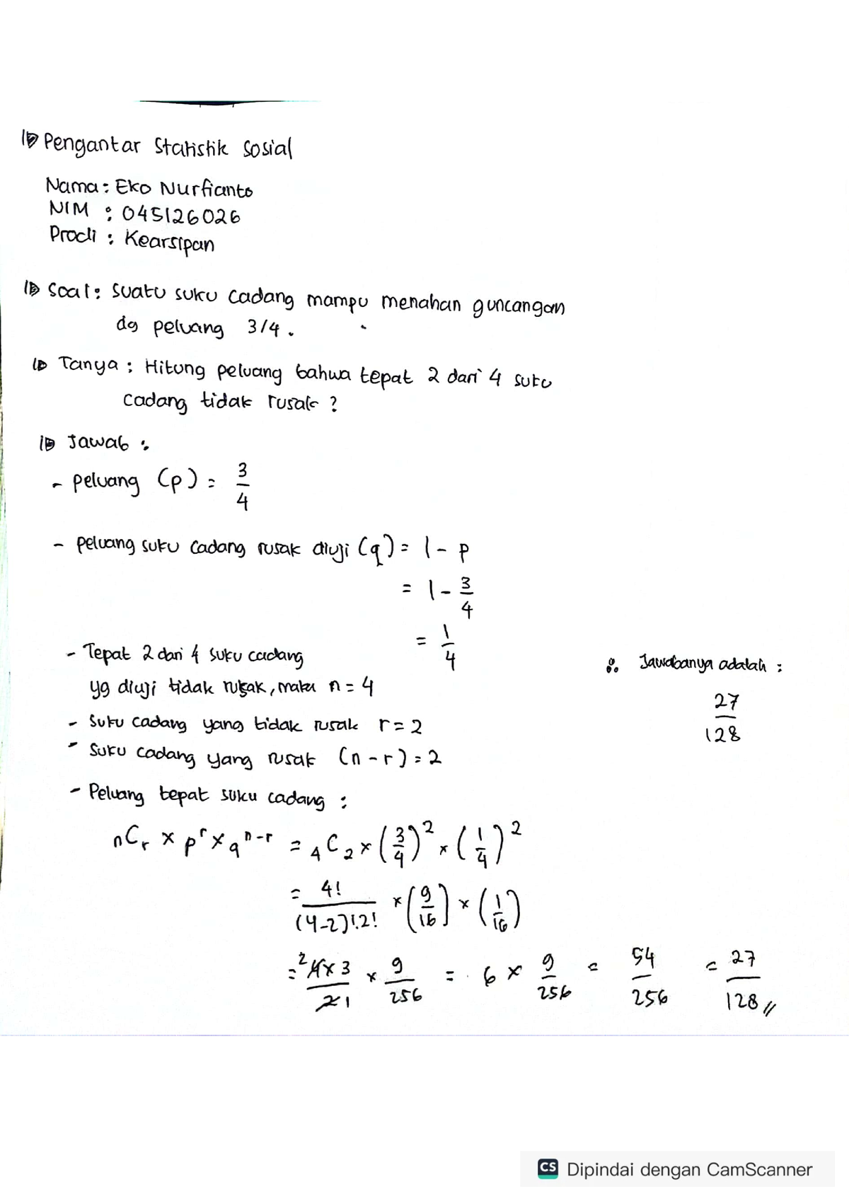 Diskusi 4 Pengantar Statistik Sosial Studocu