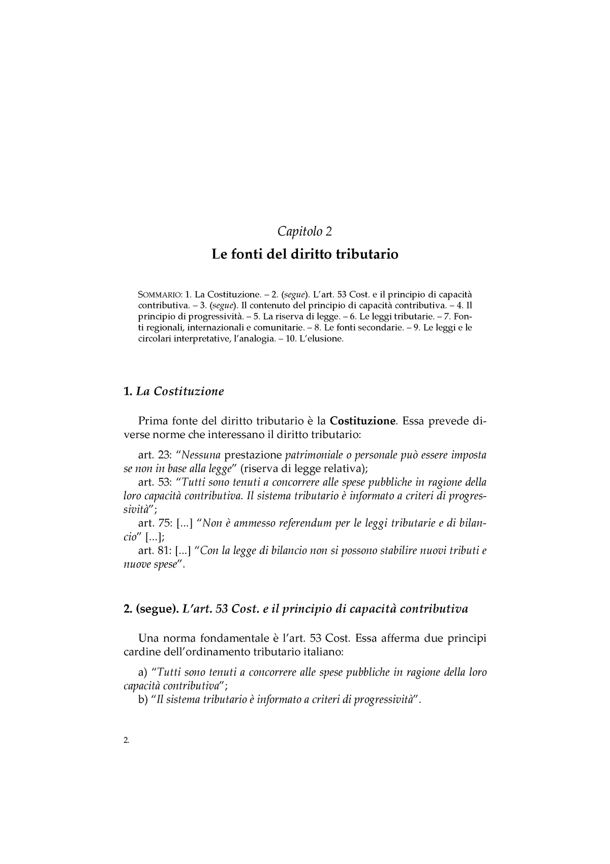 Le Fonti Dt Le Fonti Del Diritto Tributario 11 Capitolo 2 Le Fonti