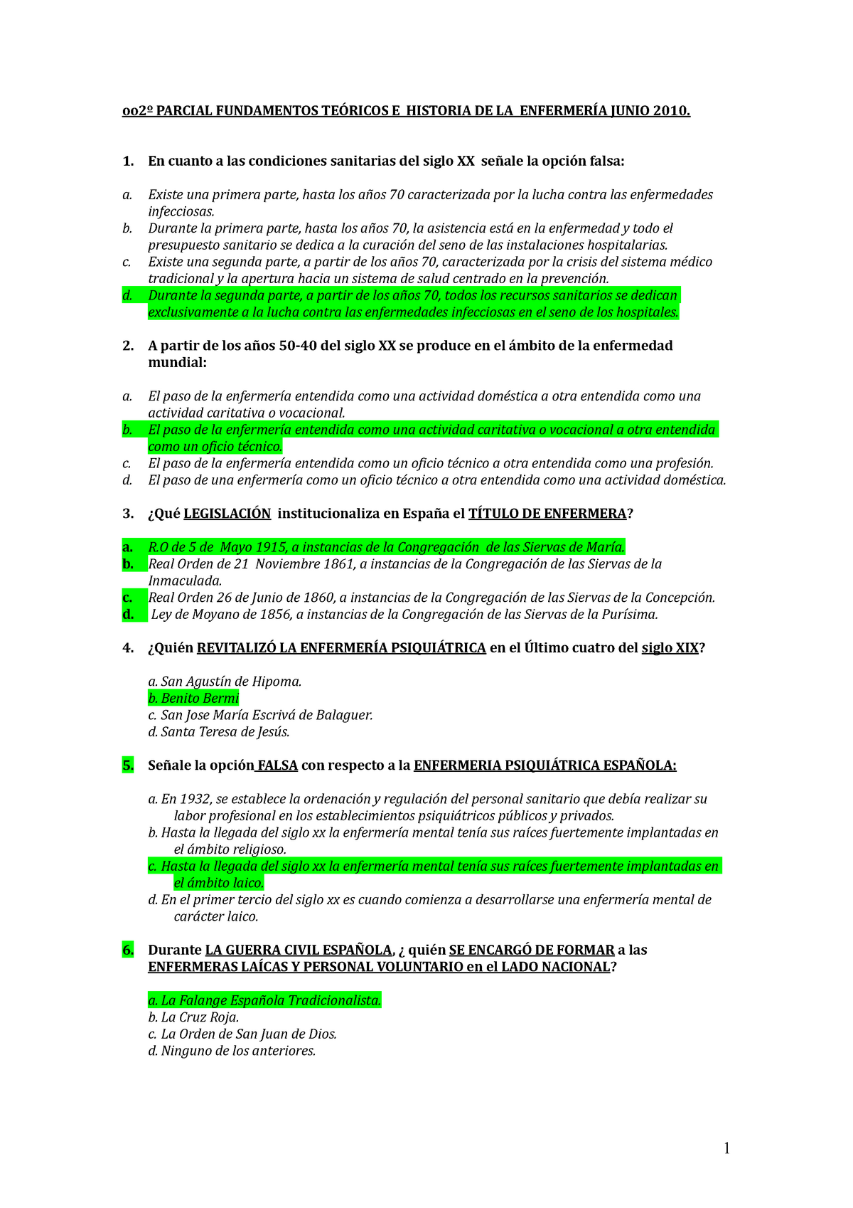 Examen 2017 Preguntas Y Respuestas Parcial Fundamentos E Historia De