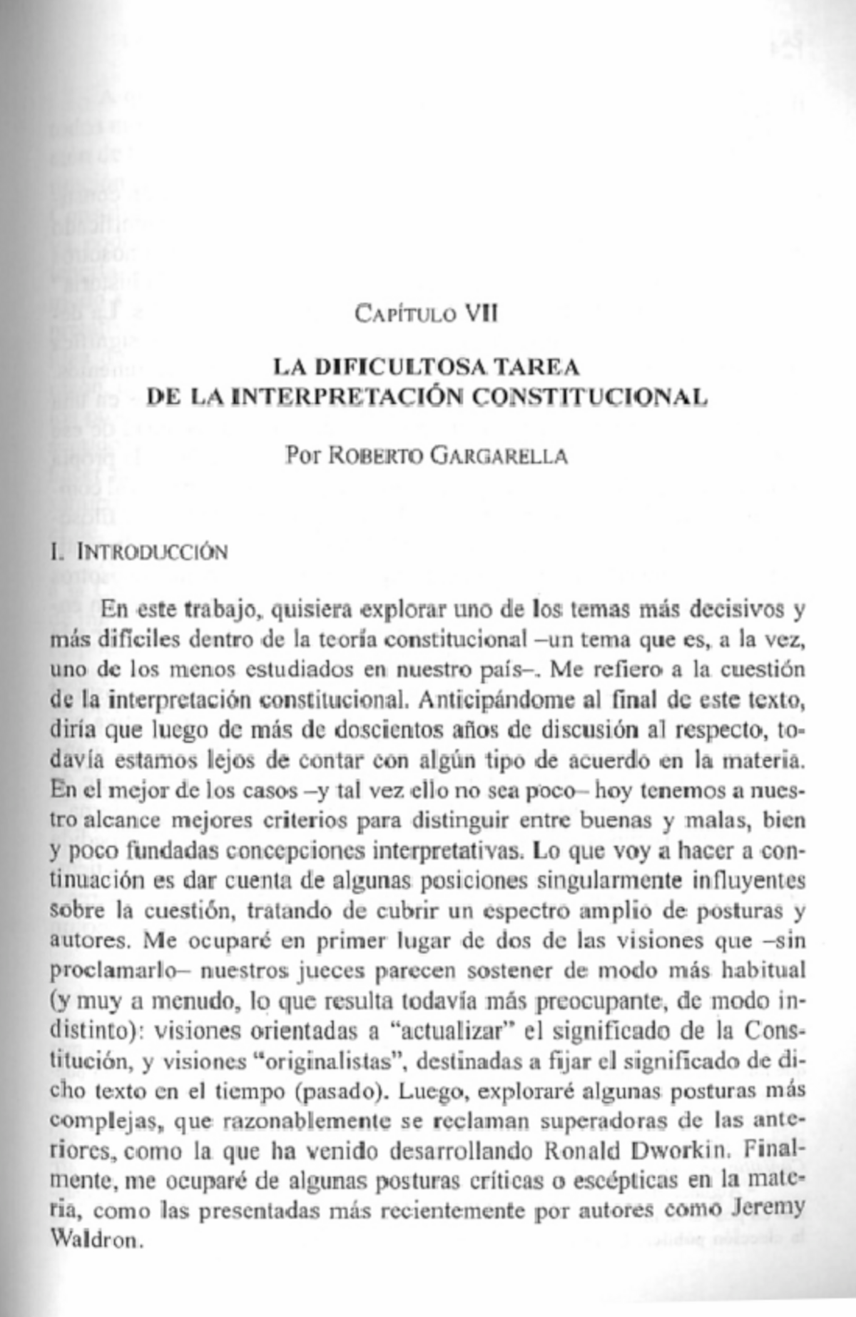 Gargarella Teoria Y Critica Del Derecho Constitucional Principios De