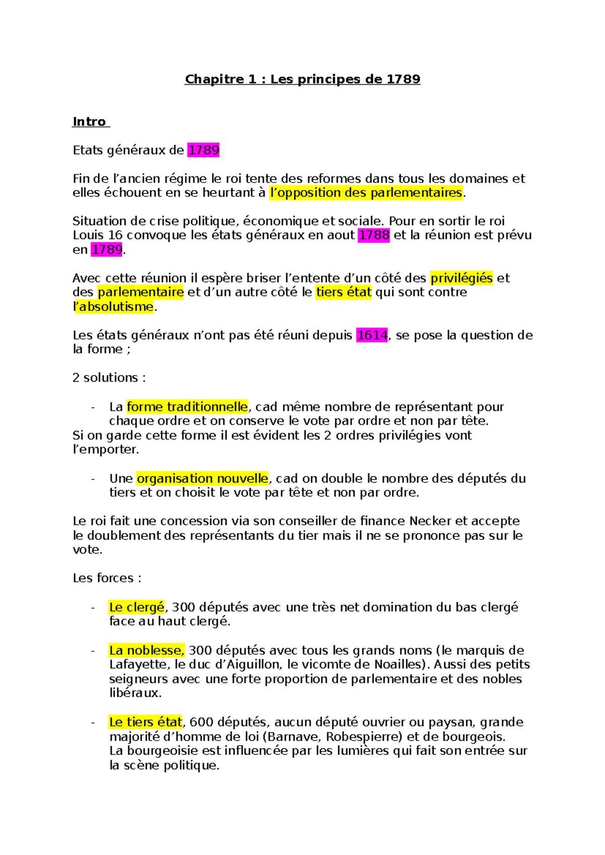 Chapitre 1 Résumé Droit Pénal Général Chapitre 1 Les Principes De