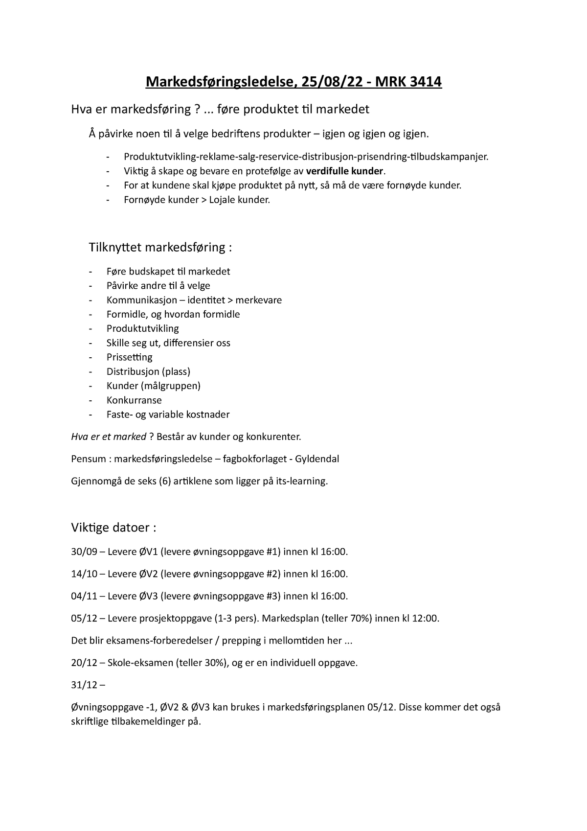 Markedsføringledelse 25 Markedsføringsledelse 250822 Mrk 3414