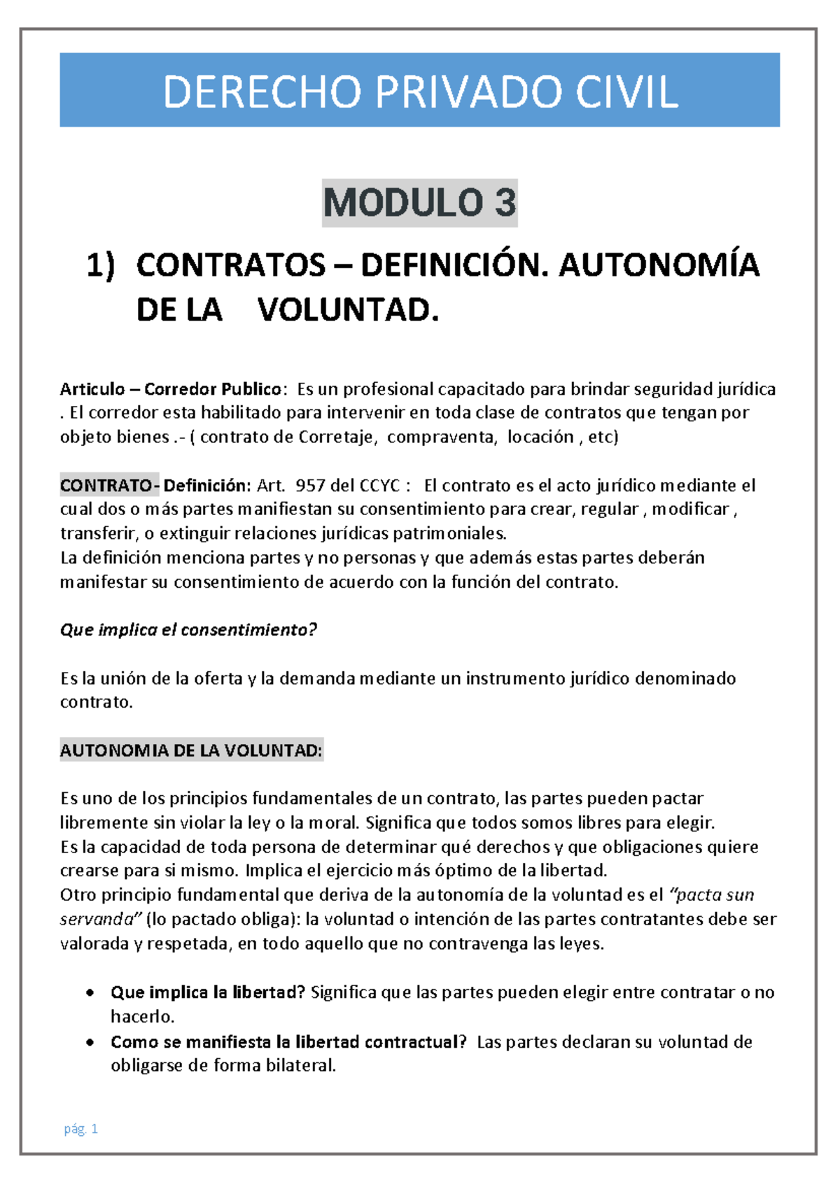 Resumen Derecho Privado Civil Modulo 3 Y 4 Bety 2021 Modulo 3 1