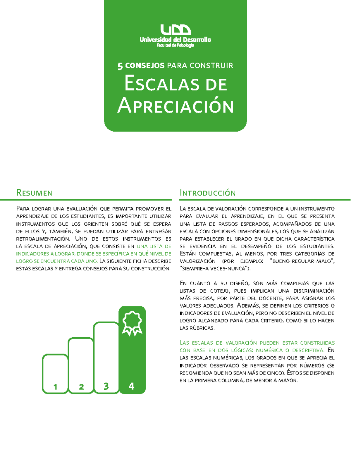 Plantilla 12 Escalas De Apreciacion 5 Consejos Para Construir Escalas