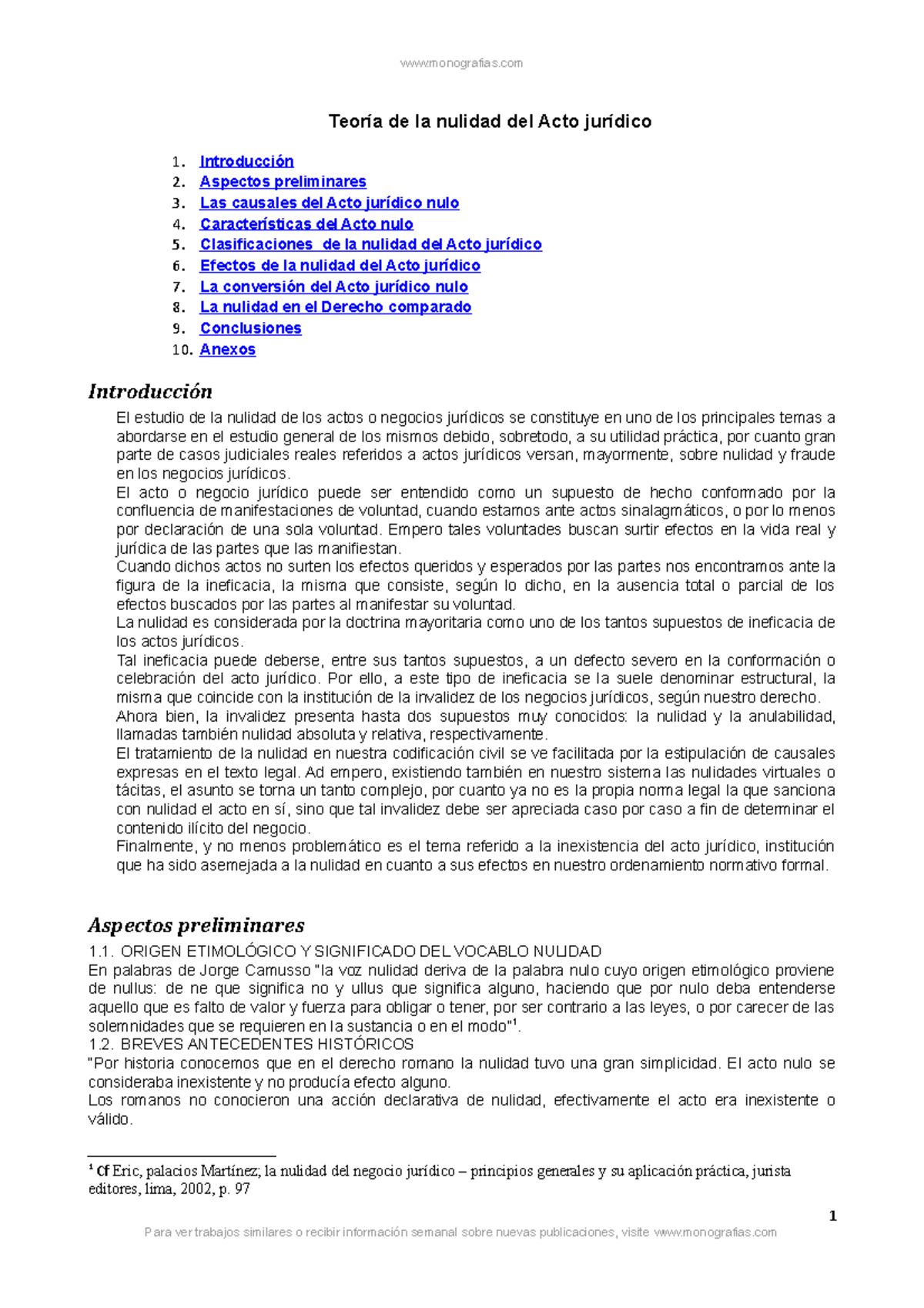 Teoria De La Nulidad Del Acto Juridico Teoría De La Nulidad Del Acto