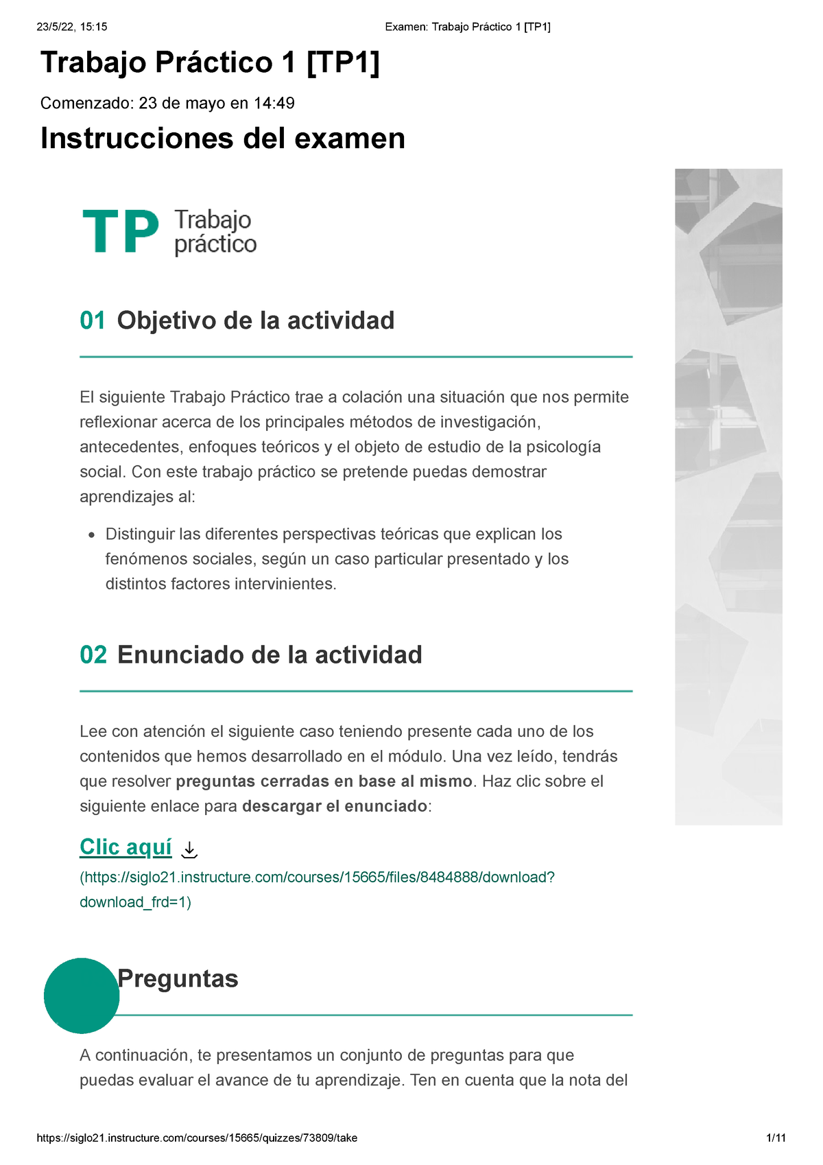 Examen Trabajo Práctico 1 Tp1 90 Trabajo Práctico 1 Tp1