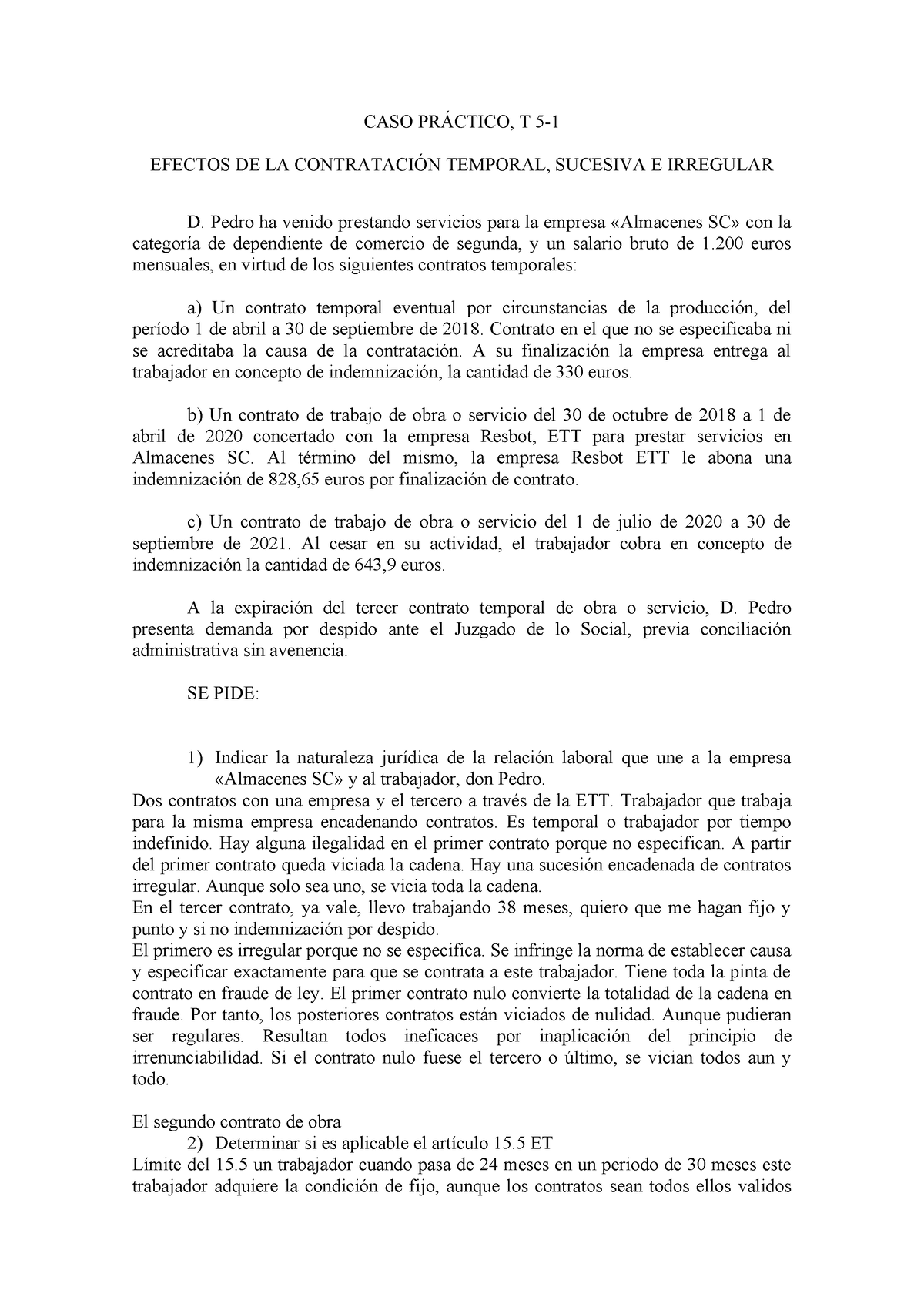 Caso Práctico T5 1 Casos Prácticos Caso PrÁctico T 5 Efectos De