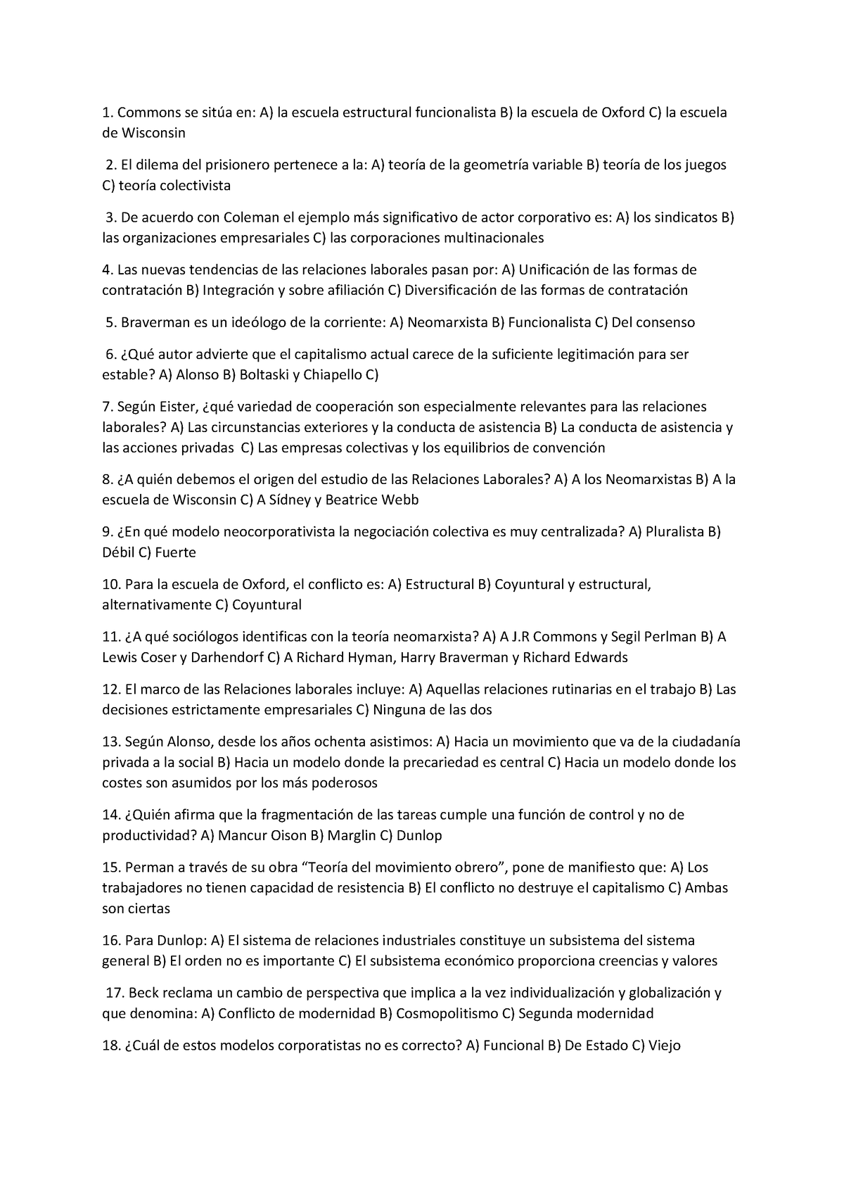 Documento 113 Examen De Varias Preguntas De Teoria De Las Relaciones