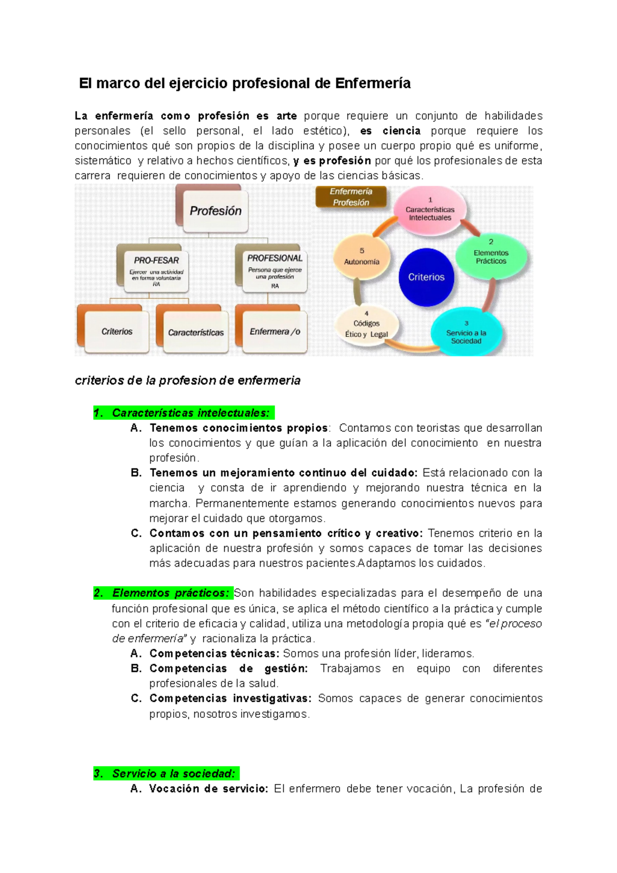 El Marco Del Ejercicio Profesional Intro Criterios De La Profesion De