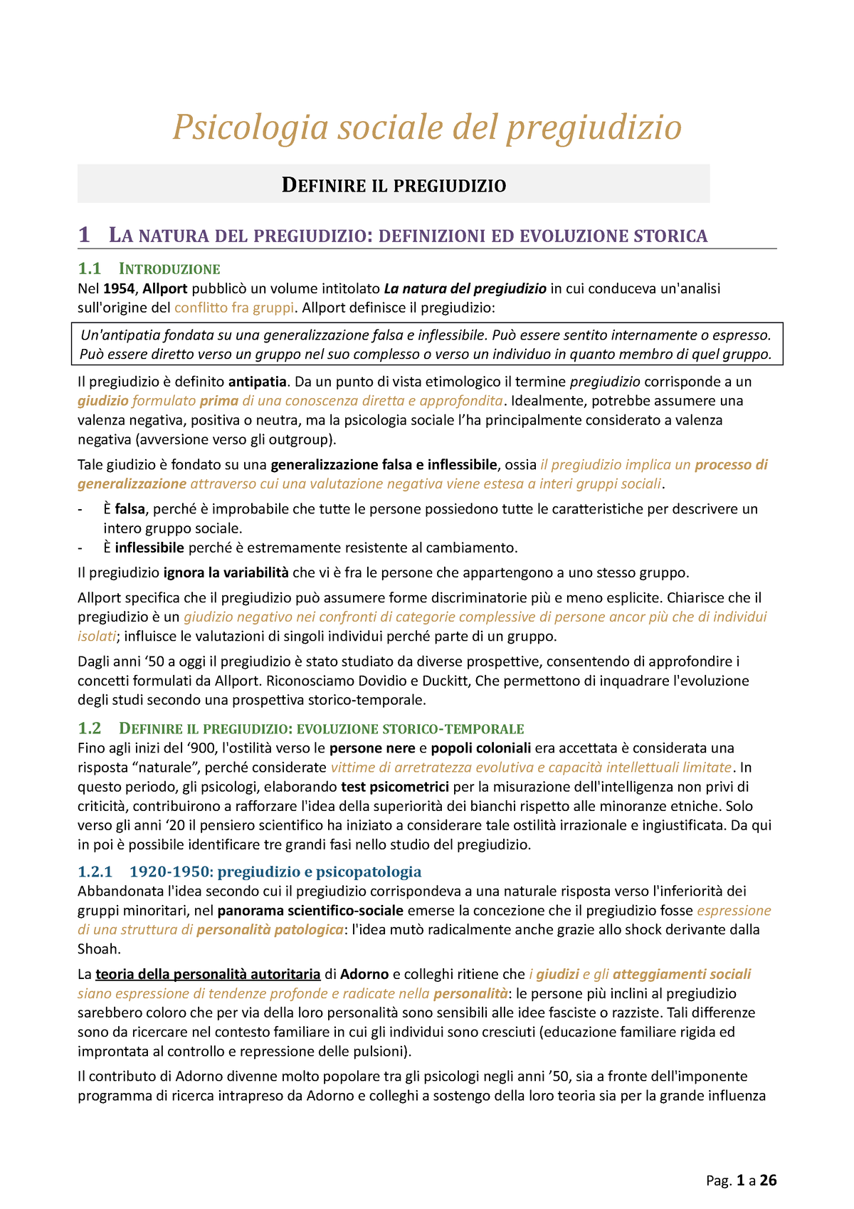 Psicologia Sociale Del Pregiudizio Psicologia Sociale Del Pregiudizio