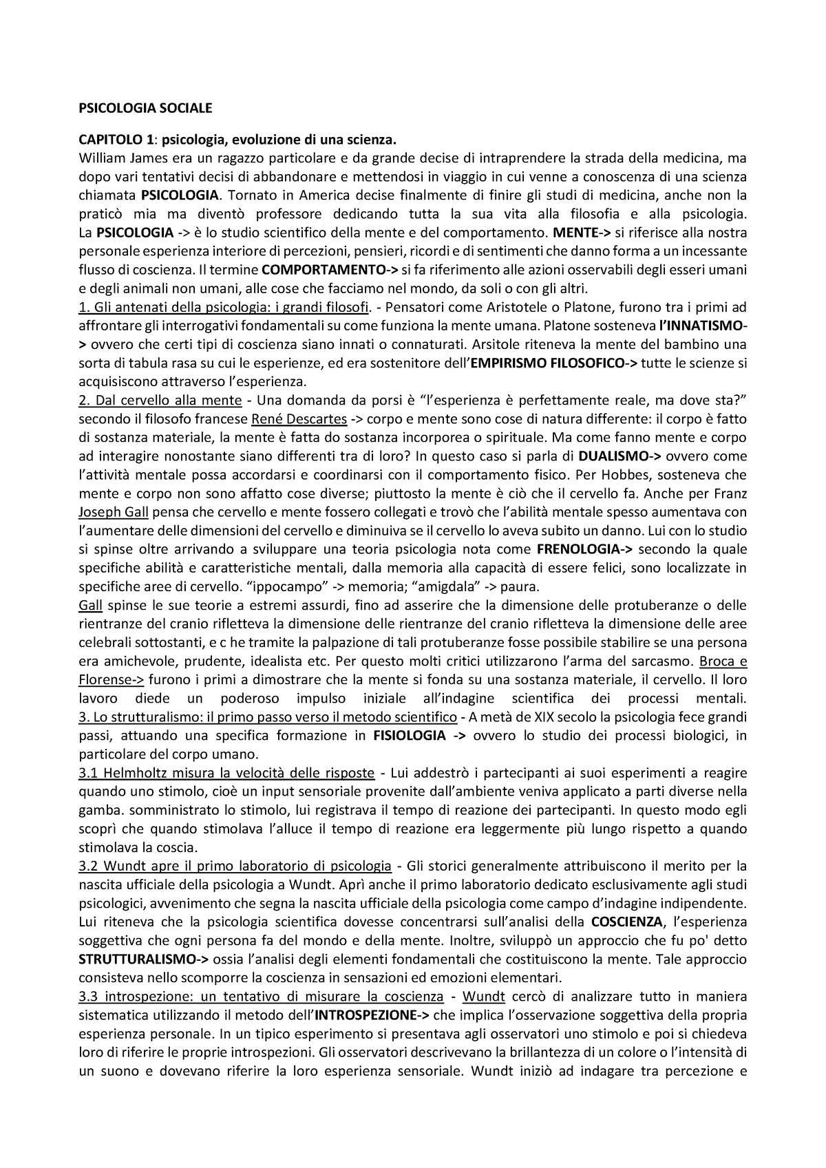 Psicologia Sociale Riassunti Capitolo 1 2 8 10 11 12 Psicologia