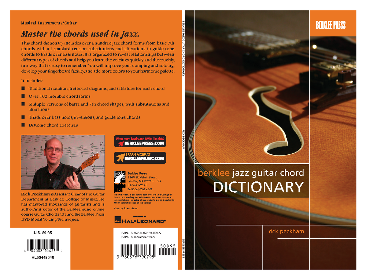 Berklee Jazz Guitar Chord Dictionary Berklee Guide Pdfdrive