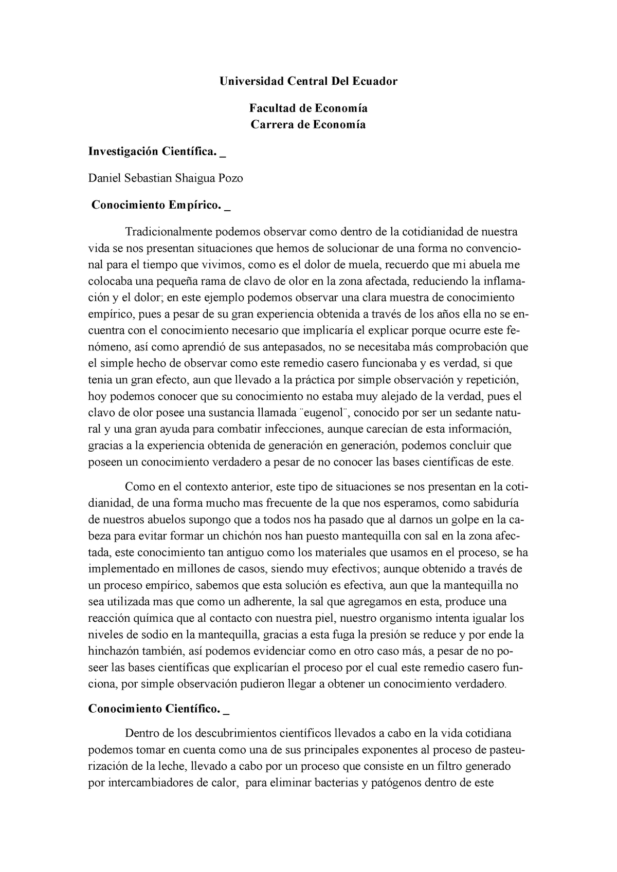 Tipos De Conocimiento Resumen Sobre Los Tipos De Conocimiento