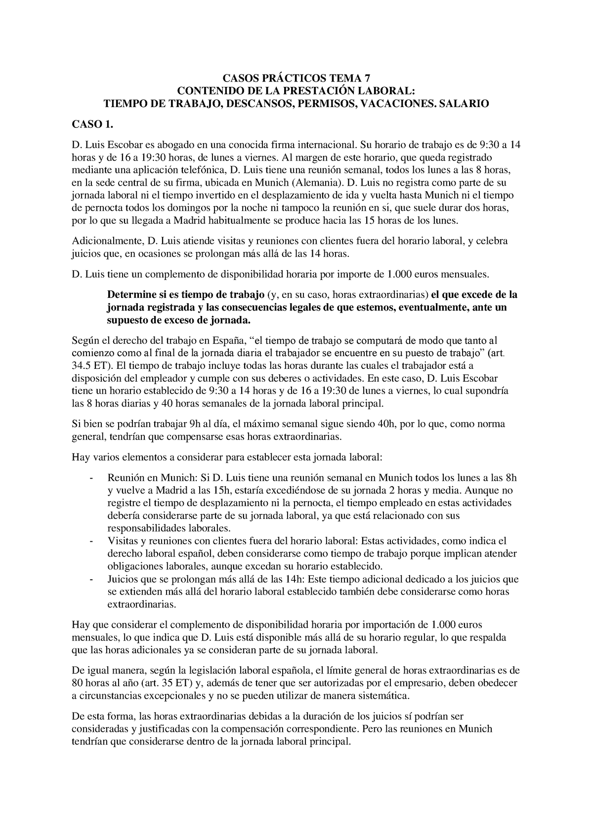 Dt Casos Prácticos 7 Casos PrÁcticos Tema 7 Contenido De La