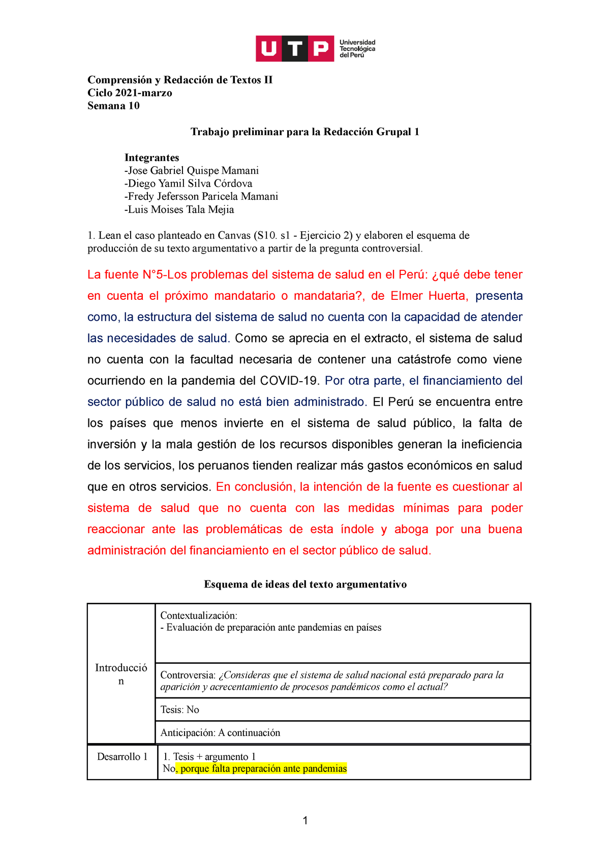 S10s1 Resolver Ejercicio 2 Terminado Comprensión Y Redacción De