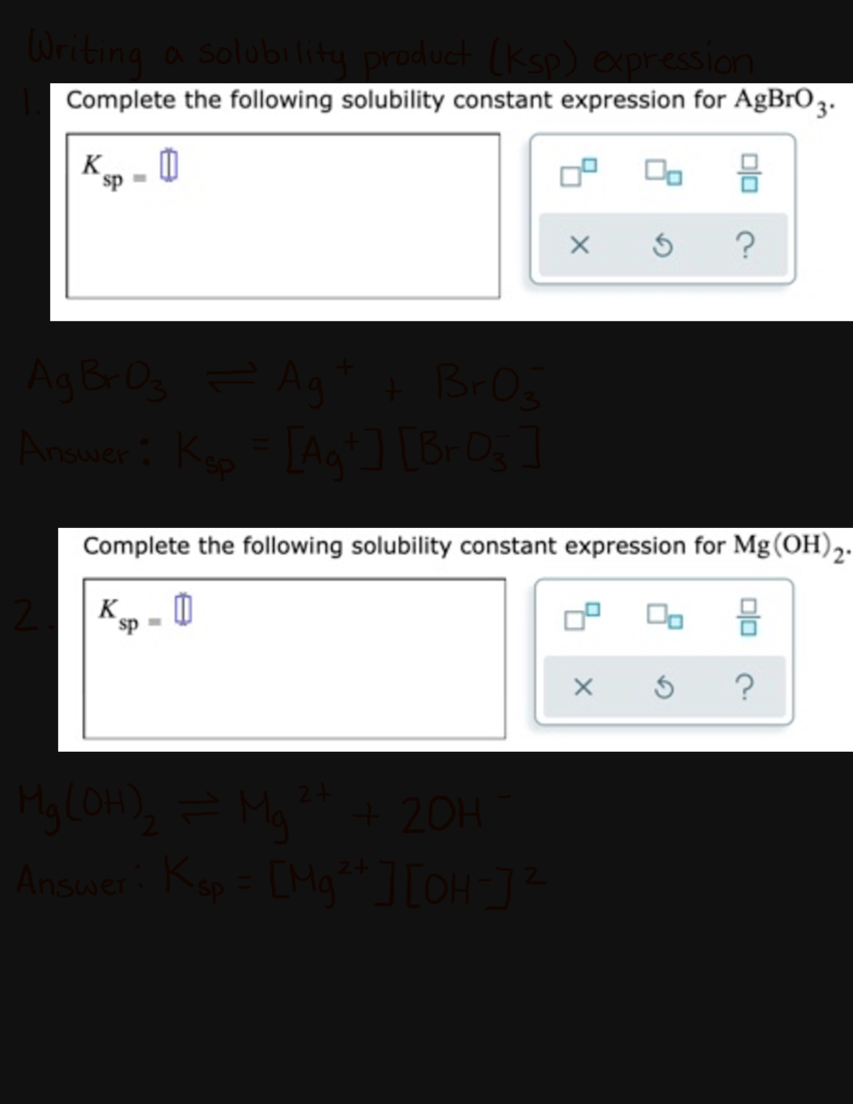 Solubility Constant Che 132 Studocu