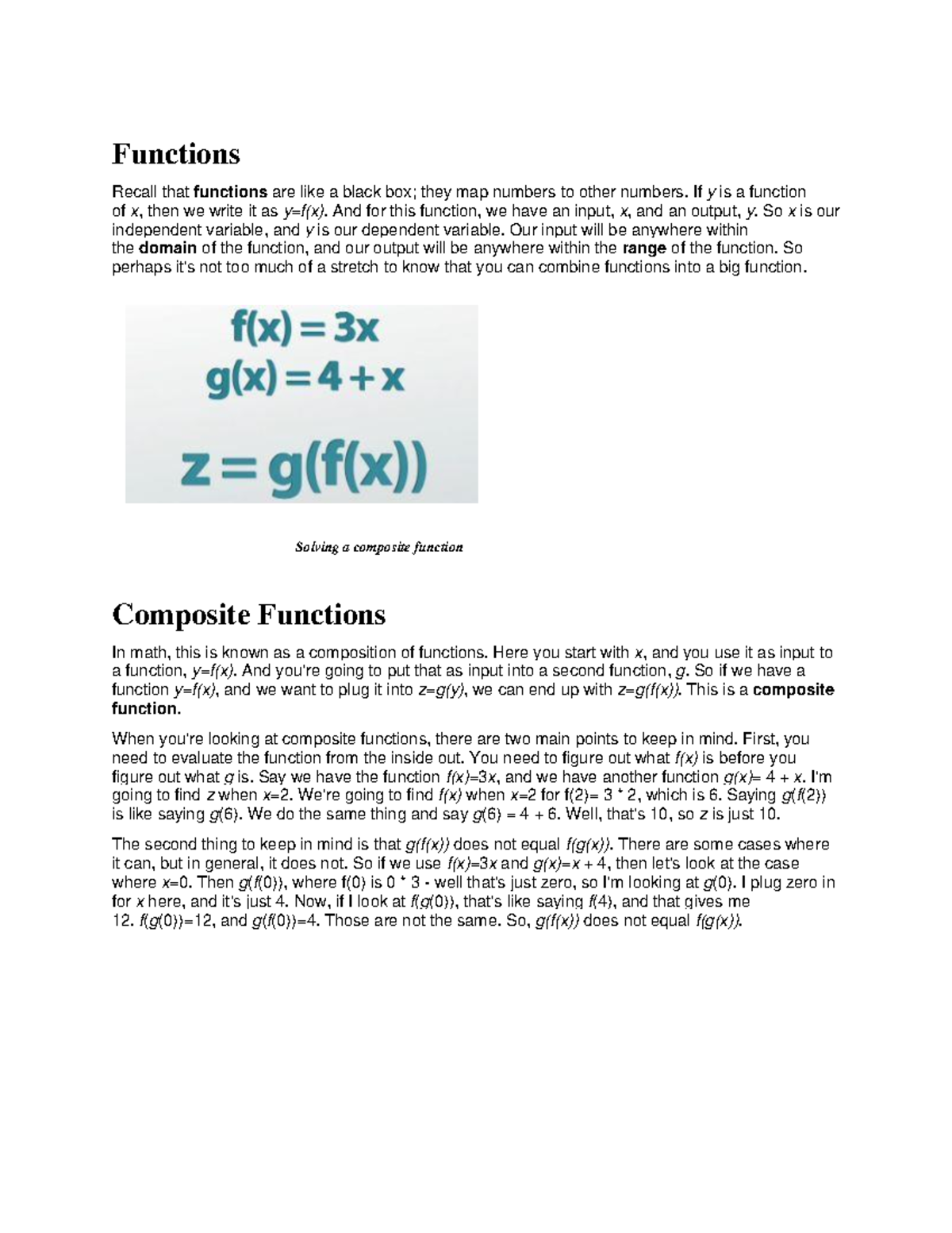 Compounding Function And Graphing Function Of Function Calculus 1