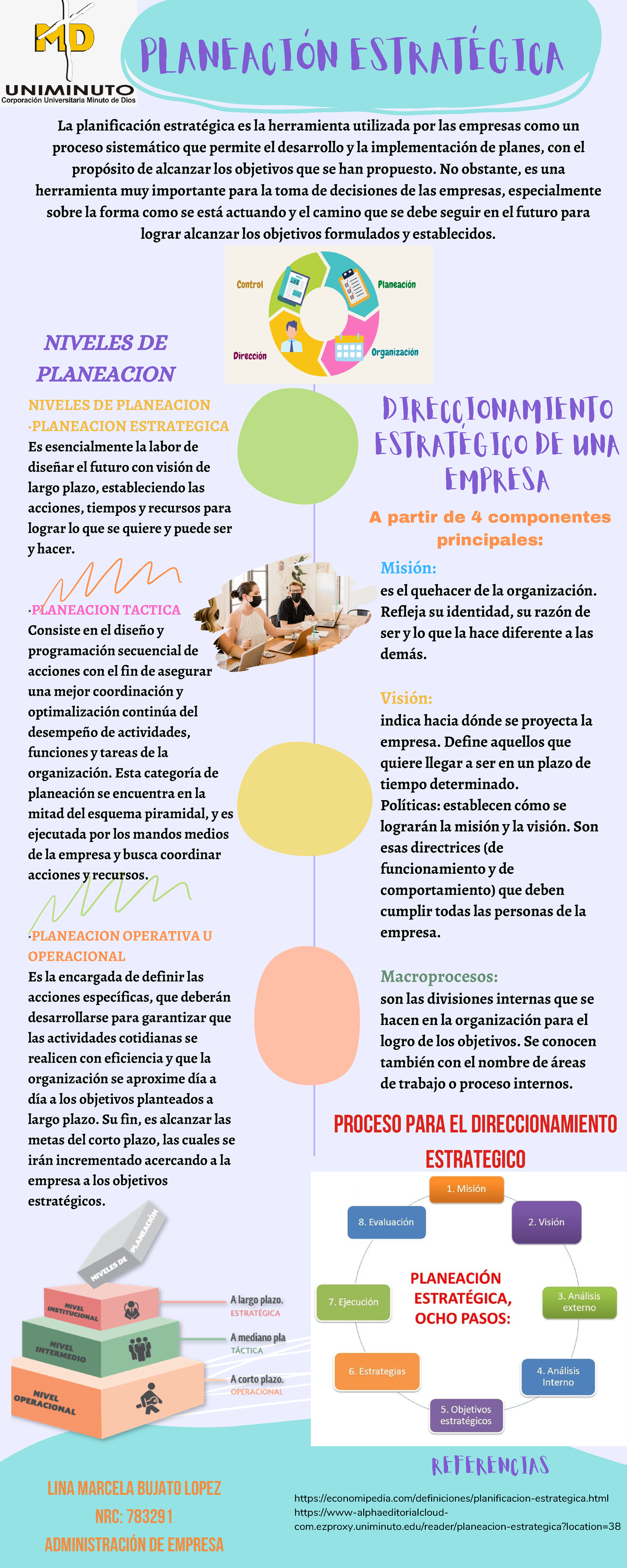 Infografia Planeación Estratégica Niveles De Planeacion