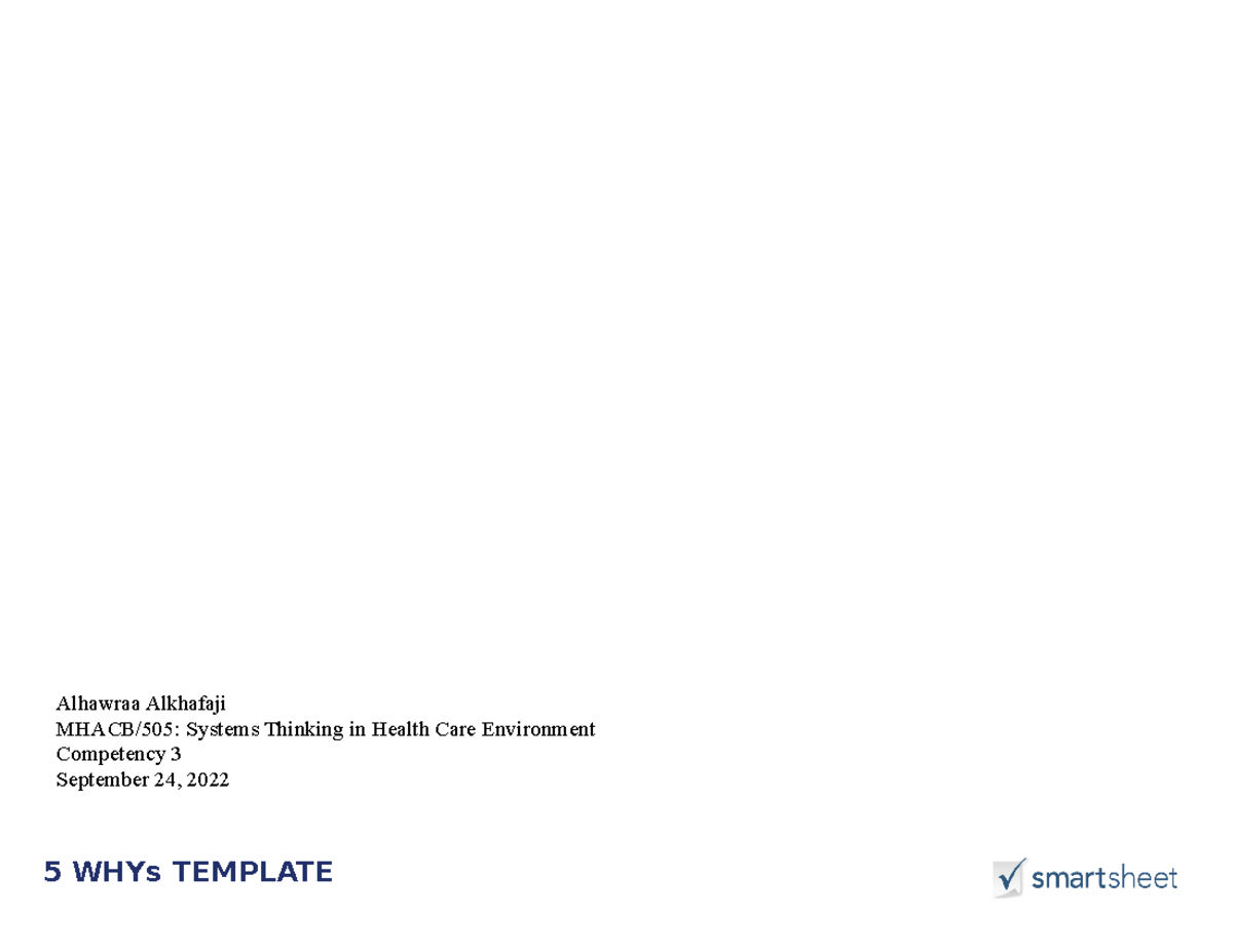 Competency 3 505 Final Essay Alhawraa Alkhafaji Mhacb505 Systems