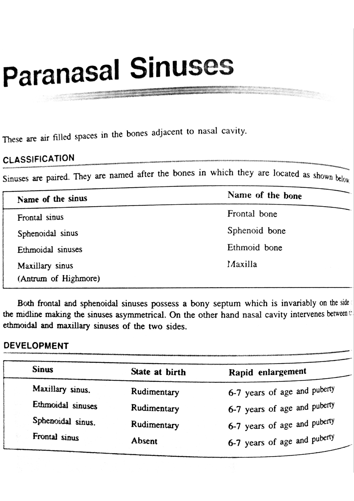 Paranasal Sinuses Anatomy Of Head And Neck Region Bds Studocu