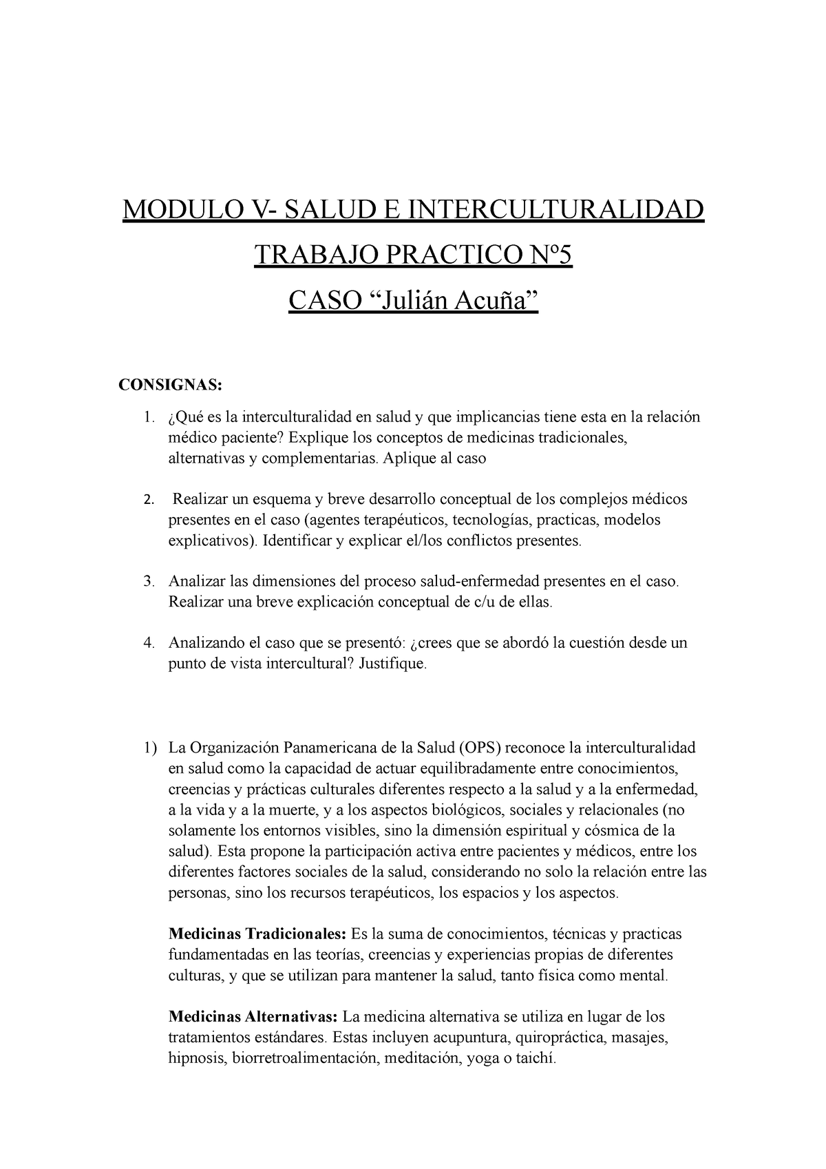 Tp N5 Caso Julian Acuña Ciencias Sociales Y Medicina Trabajo