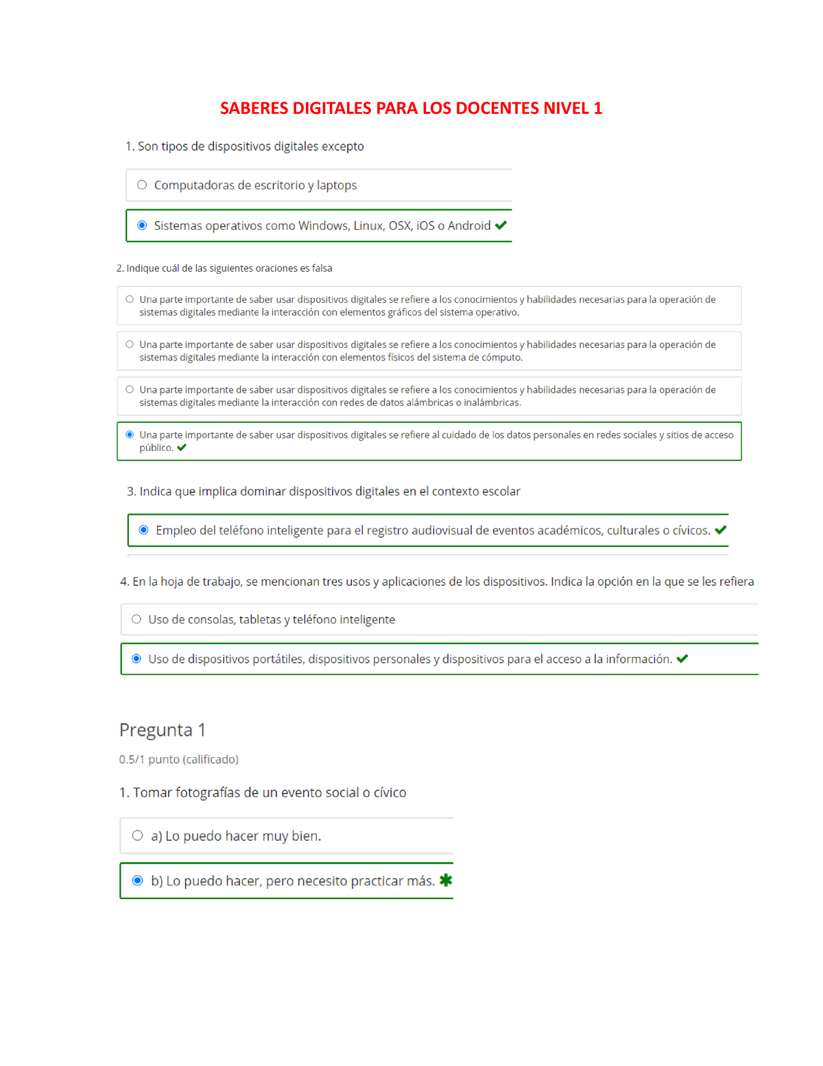 Saberes Digitales Para Los Docentes Nivel 1 Educación Saberes