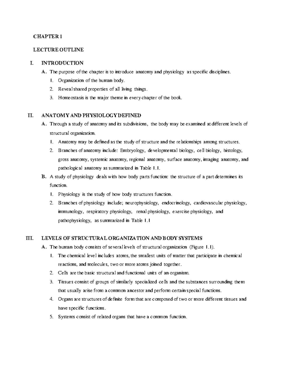 Ch01 Ch1 Study Materials Chapter 1 Lecture Outline I Introduction