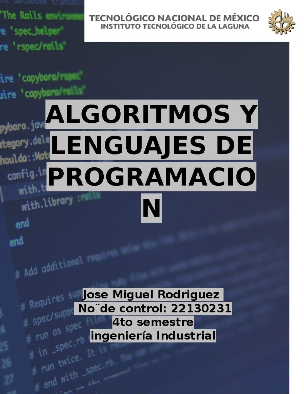 Cuadernilloc Practicas Algoritmos Y Lenguajes De Programacio N